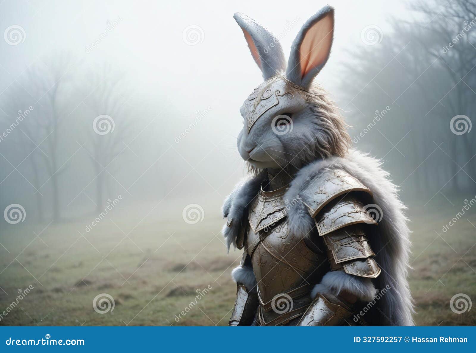 Bunny, High Ornamented Light Armor Stock Illustration - Illustration of ...