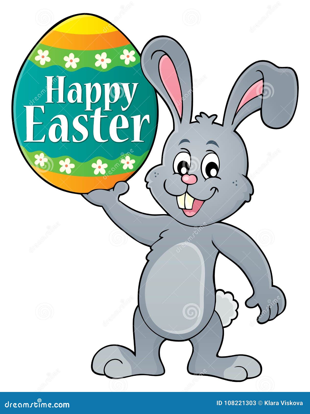 Easter Bunny Big Egg Vector Art Stock Illustrations – 514 Easter Bunny ...