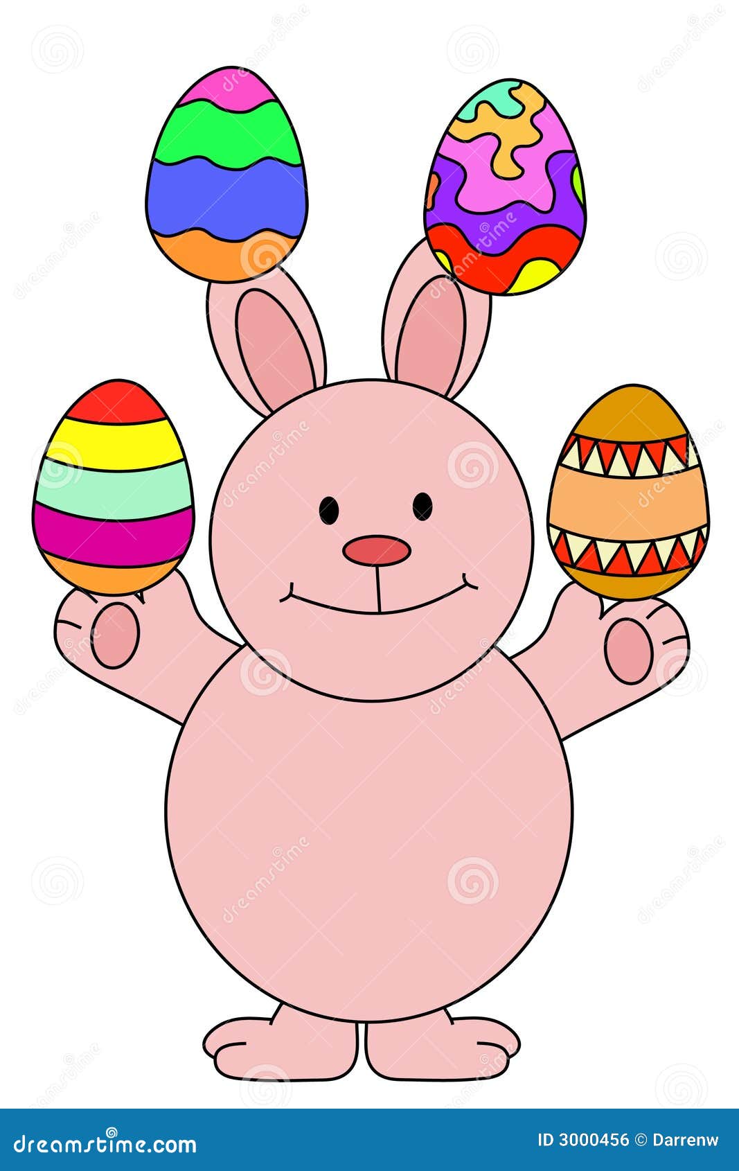 Bunny Juggle stock illustration. Illustration of juggle - 3000456
