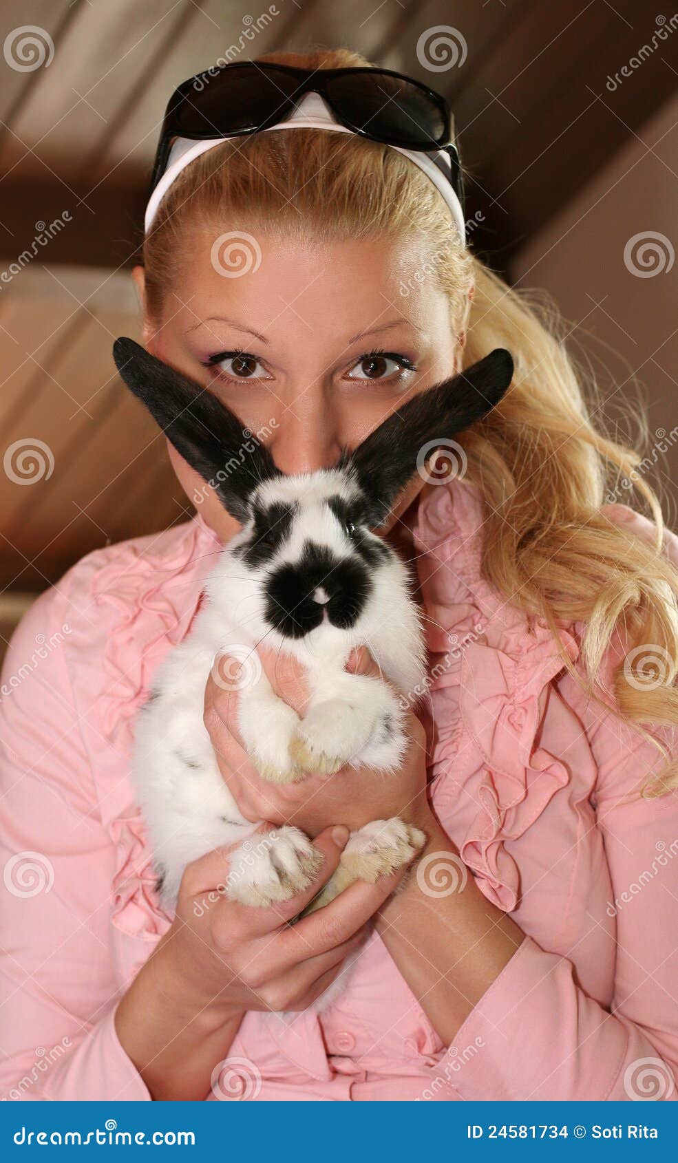 Bunny mustache stock photo. Image of portrait, funny - 24581734