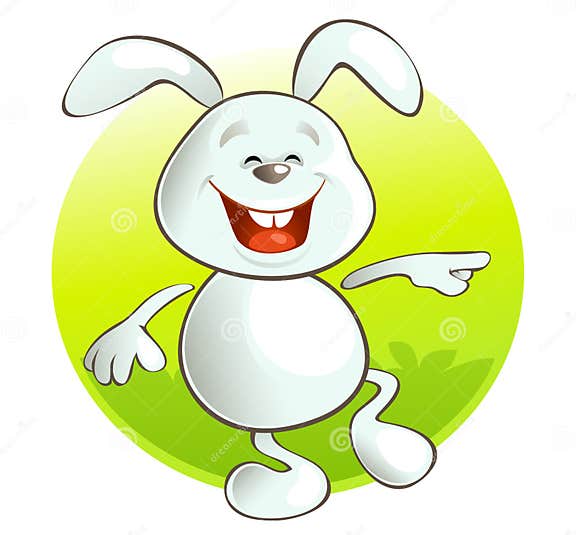 Bunny (Pointing) stock vector. Illustration of cartoon - 65639392