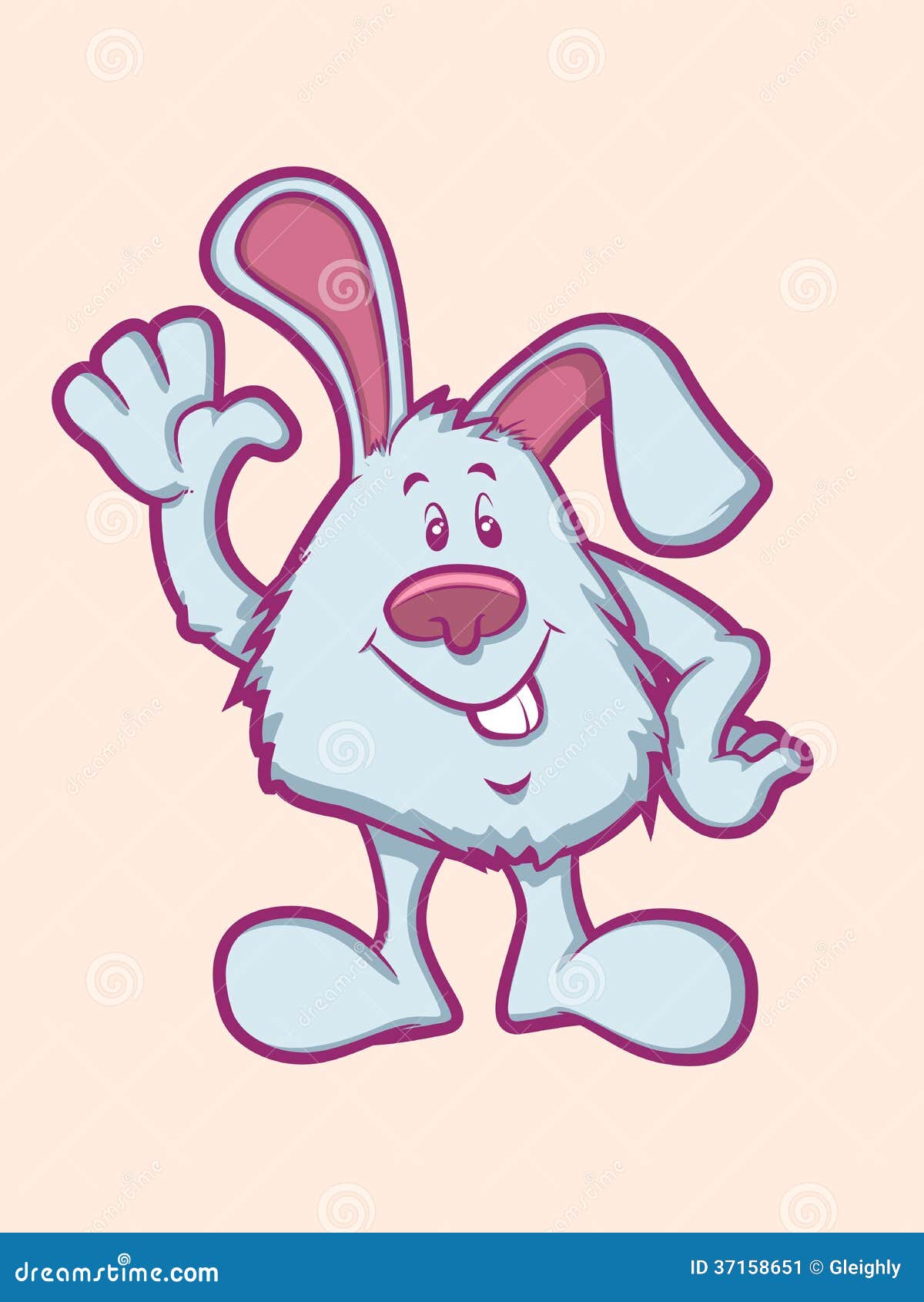 Bunny Rabbit stock vector. Illustration of nose, christian - 37158651