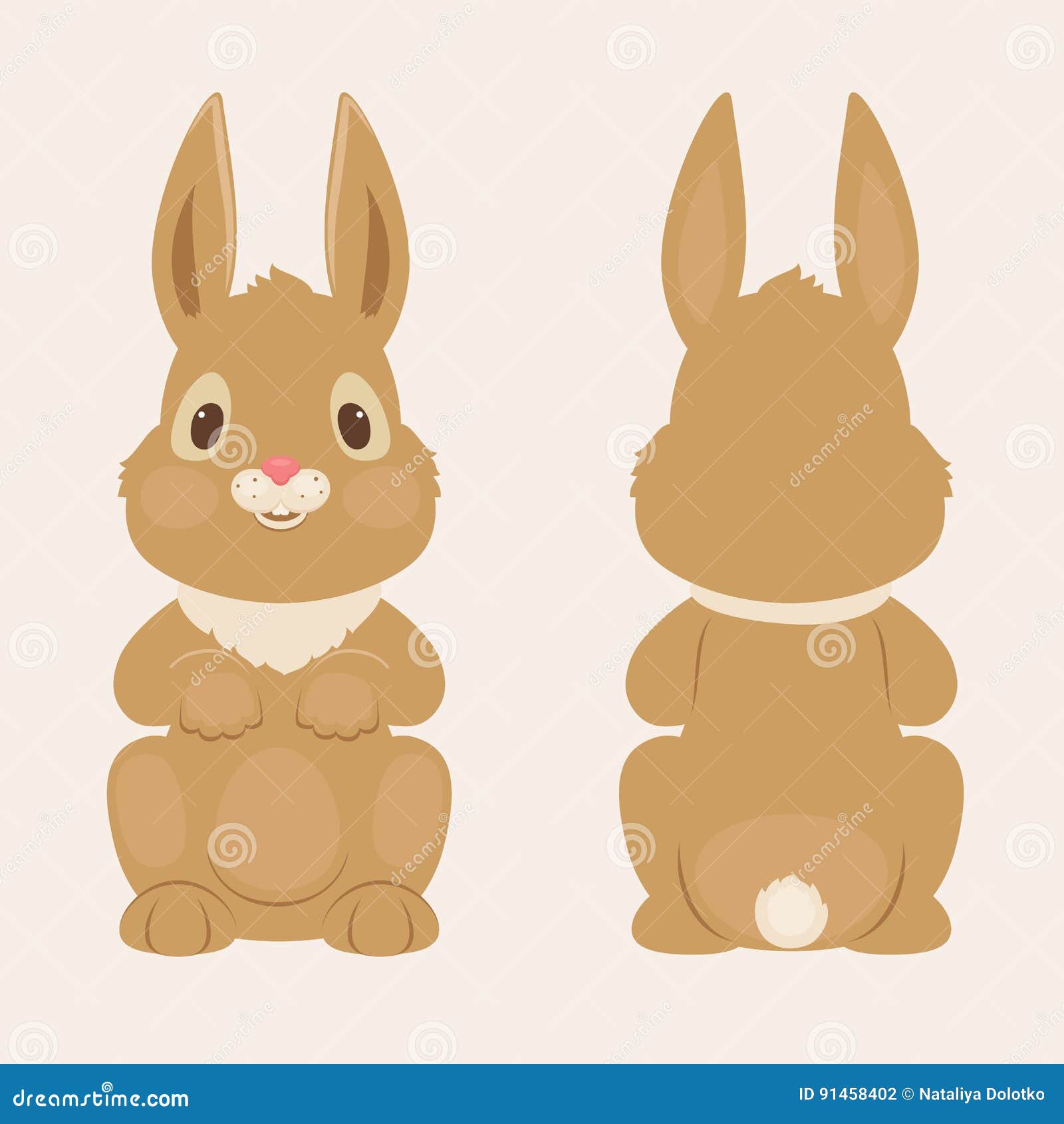 Bunny Clip Art Front View