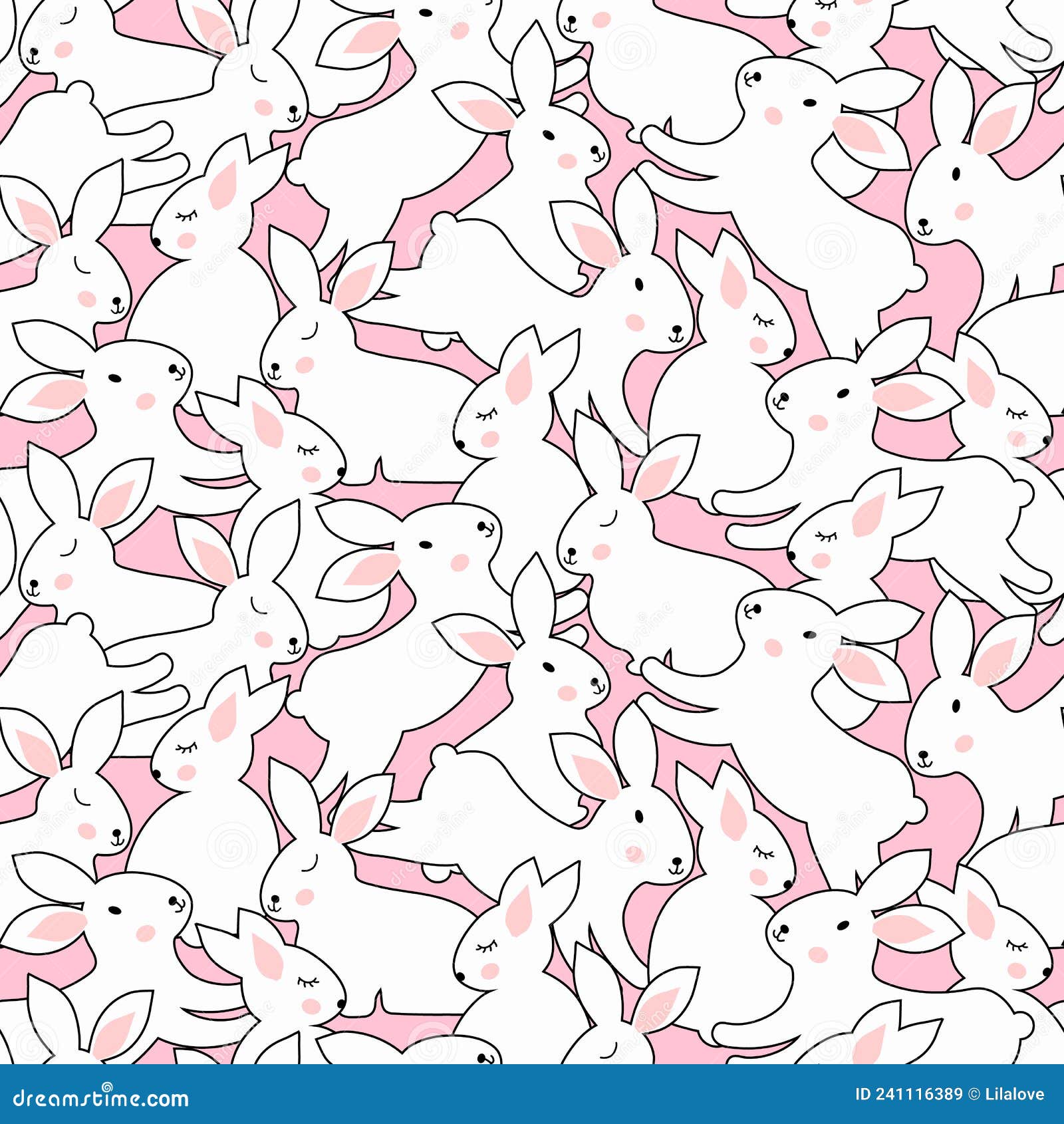 Bunny, Rabbit, Happy Easter, Springtime Summertime Pattern, Background ...
