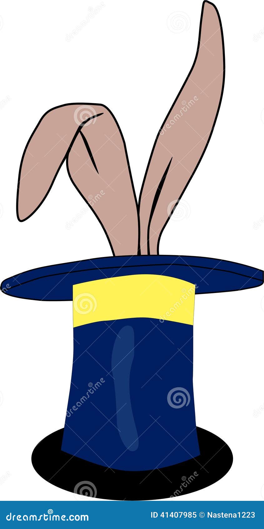Bunny rabbit in a hat stock vector. Illustration of nbunny - 41407985