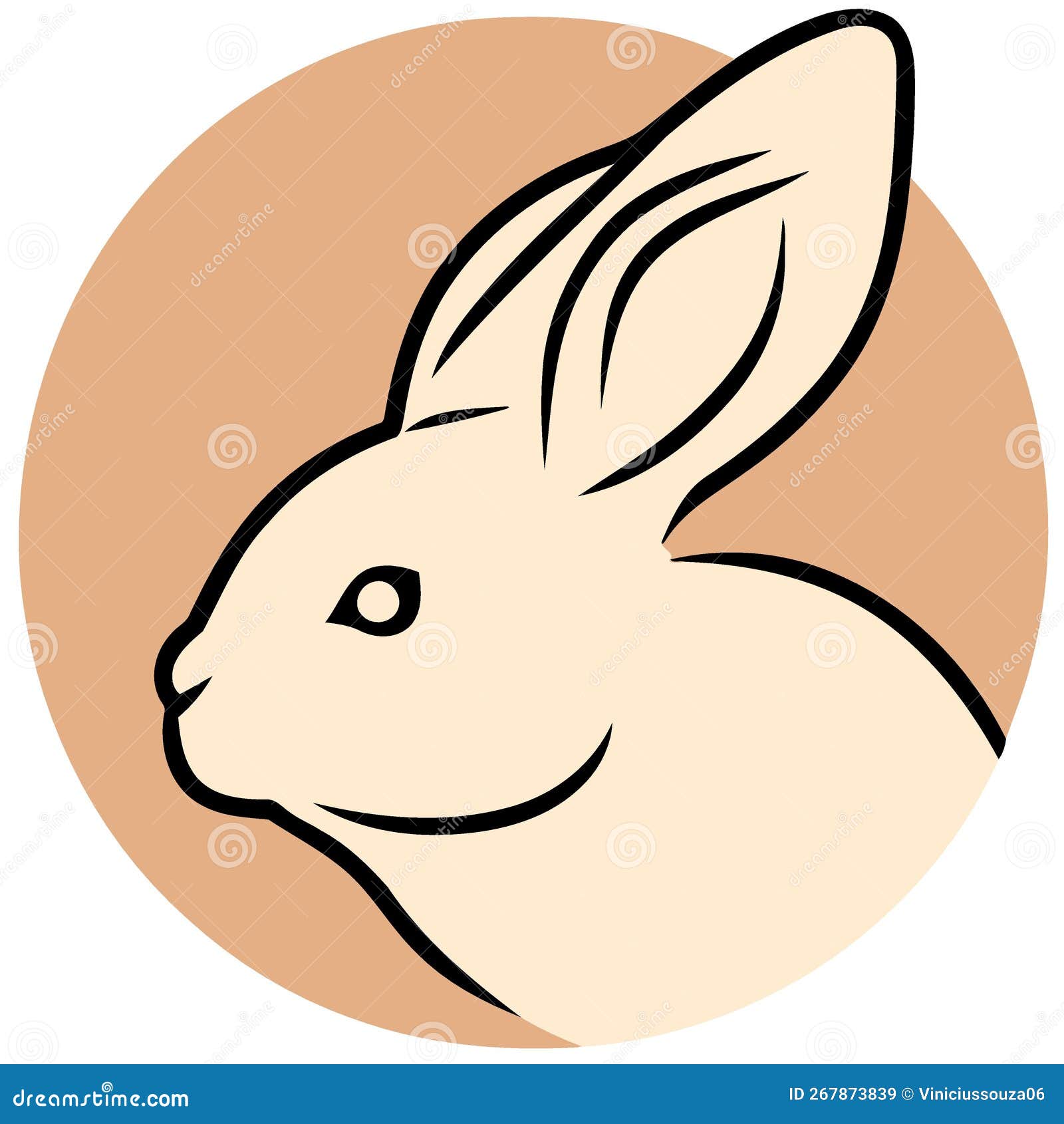 Bunny Rabbit Mammal Animal Head Stock Vector - Illustration of head ...