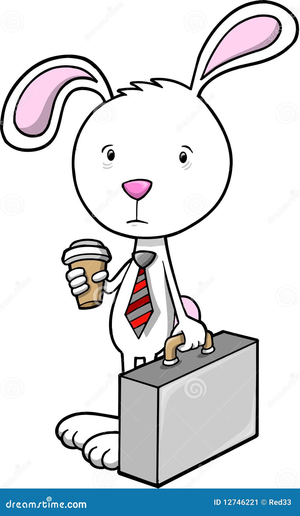 Bunny Rabbit office worker stock vector. Illustration of animal - 12746221