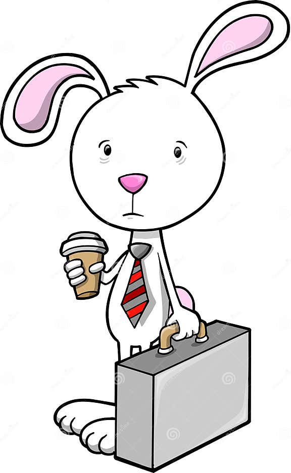 Bunny Rabbit office worker stock vector. Illustration of animal - 12746221