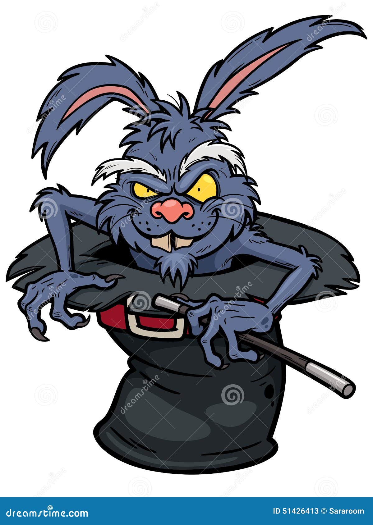 Bunny rabbit stock vector. Illustration of magic, mystery - 51426413