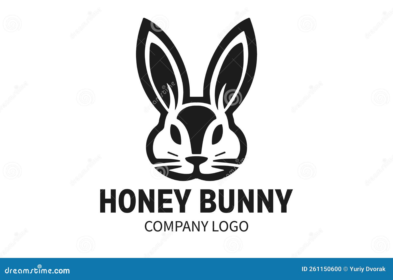 Bunny or Rabit Logo Design, Vector Illustration Stock Vector ...