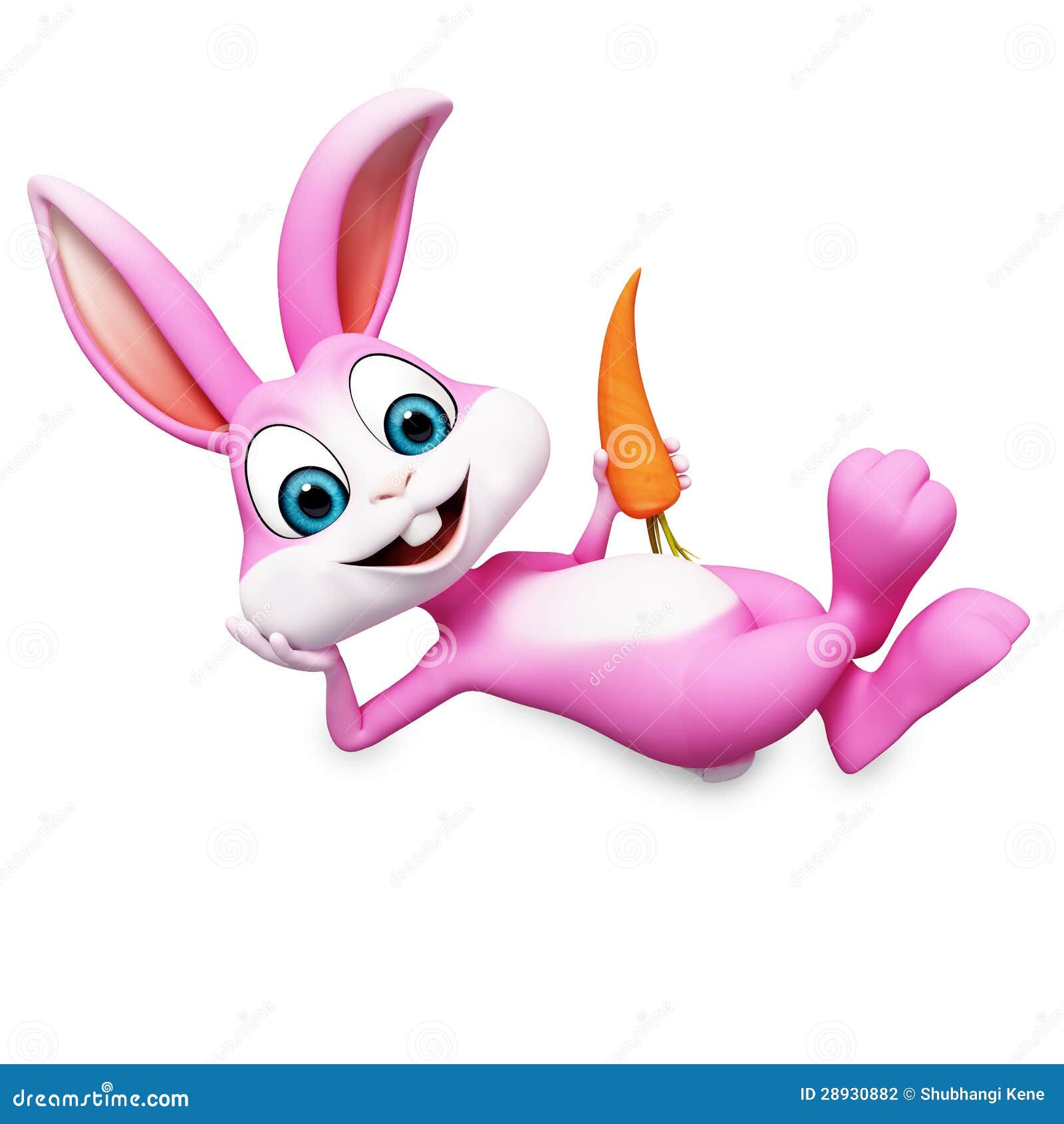 Bunny is relaxing stock illustration. Illustration of holiday - 28930882