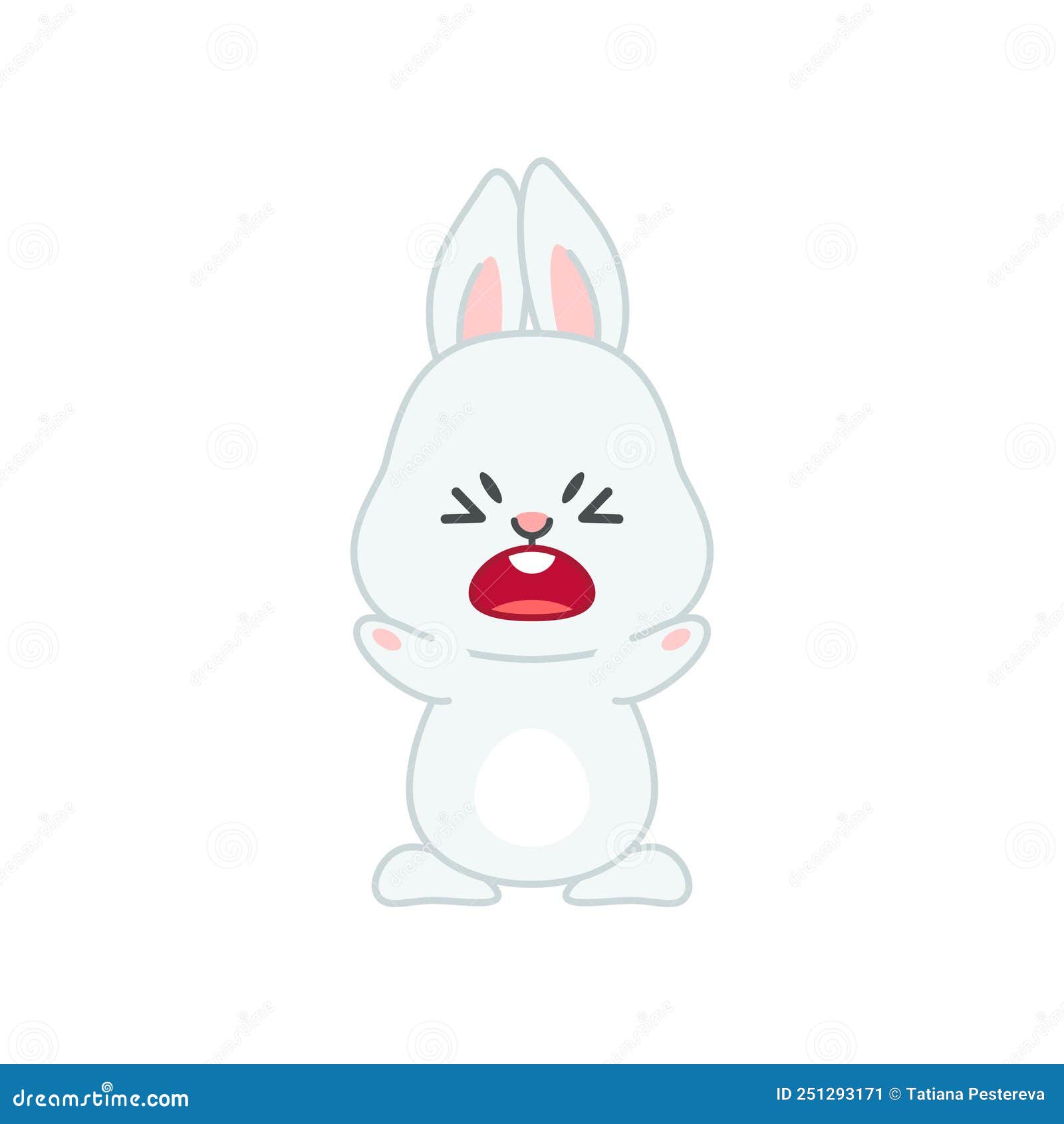 Rabbit Screaming And Crying Royalty-Free Stock Photography ...