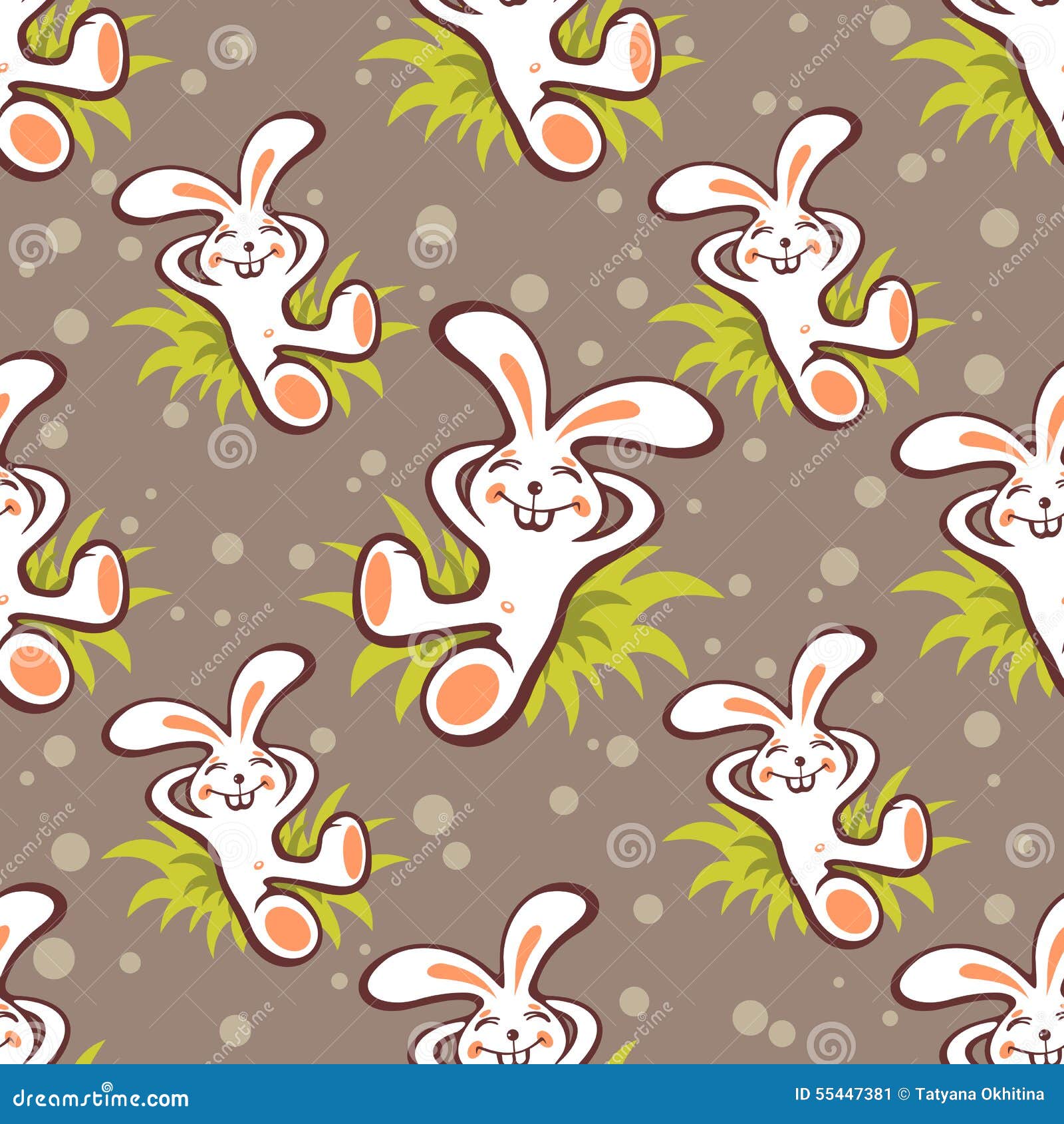 Bunny seamless pattern stock vector. Illustration of amusing - 55447381