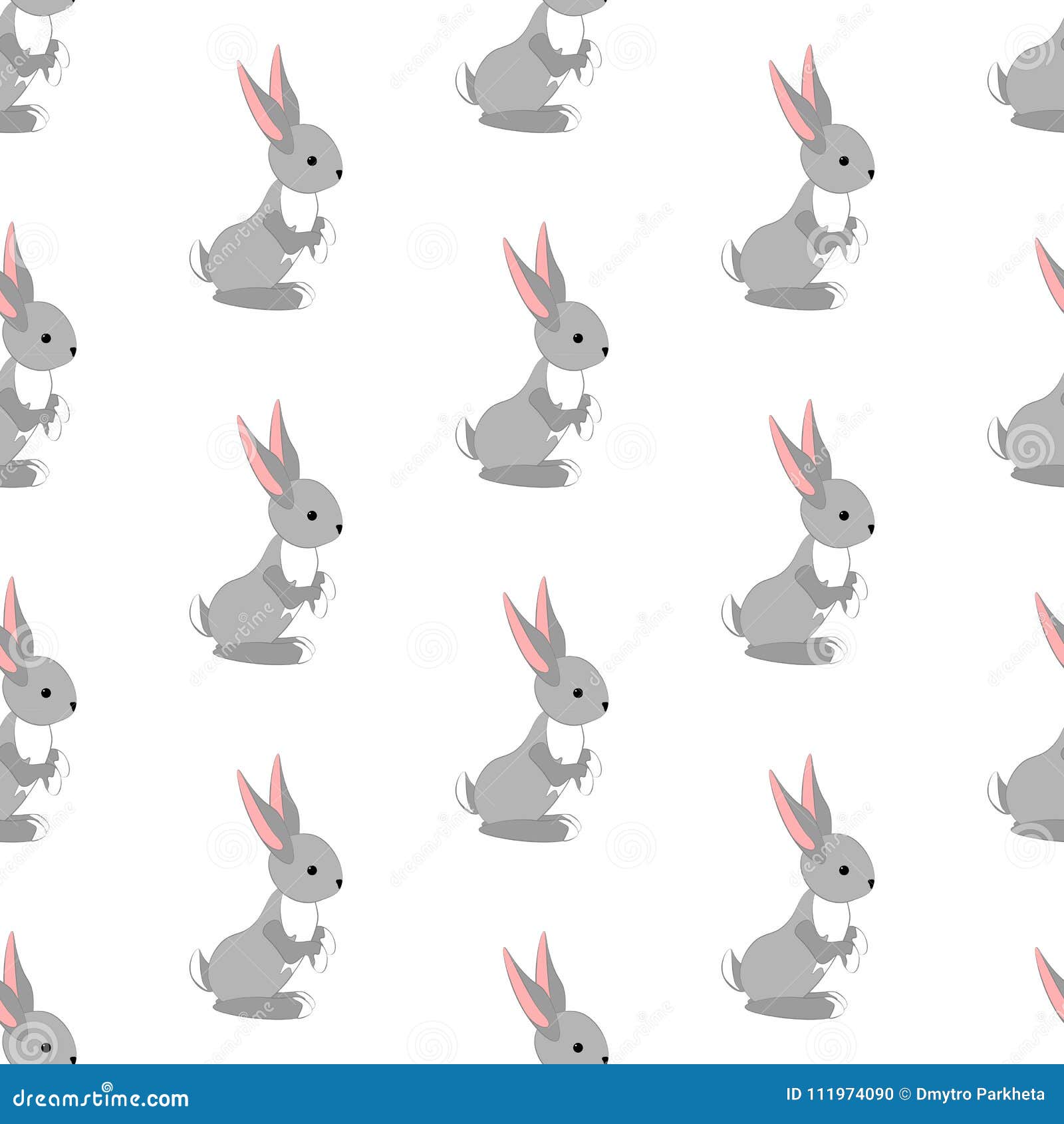 Bunny seamless pattern stock vector. Illustration of bunny - 111974090