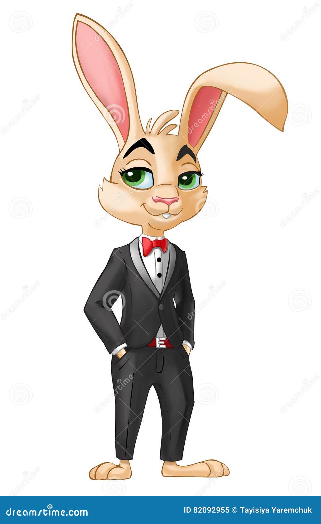 Cartoon Easter Bunny Smoking