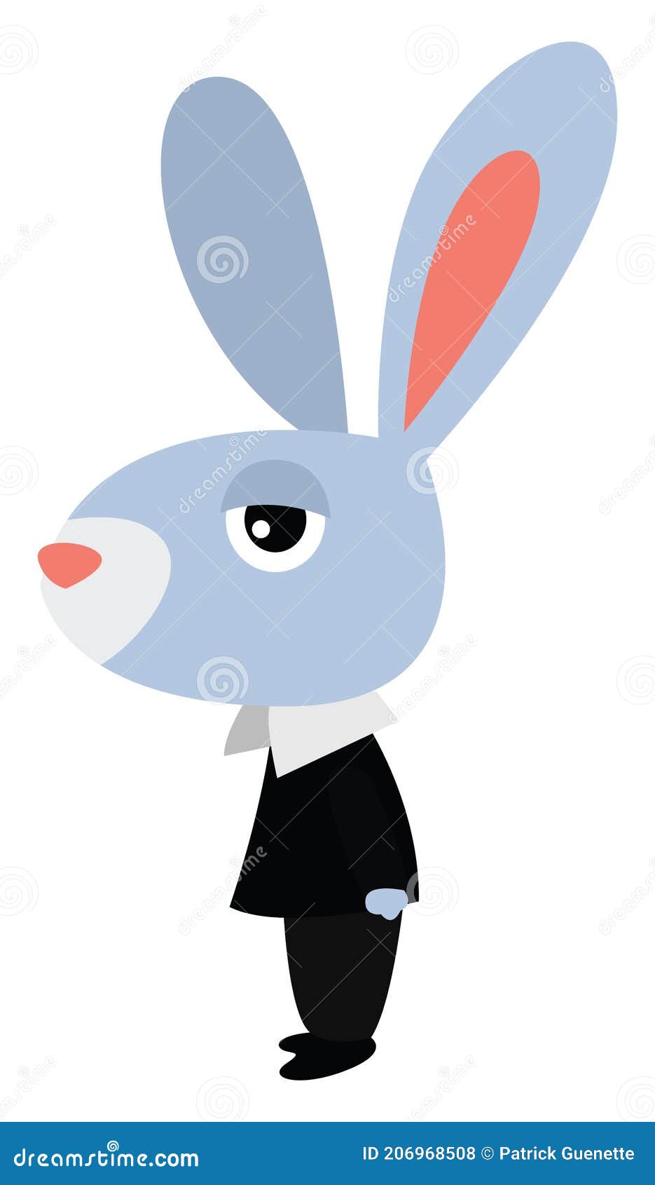 Bunny in Suit, Illustration, Vector Stock Vector - Illustration of ...