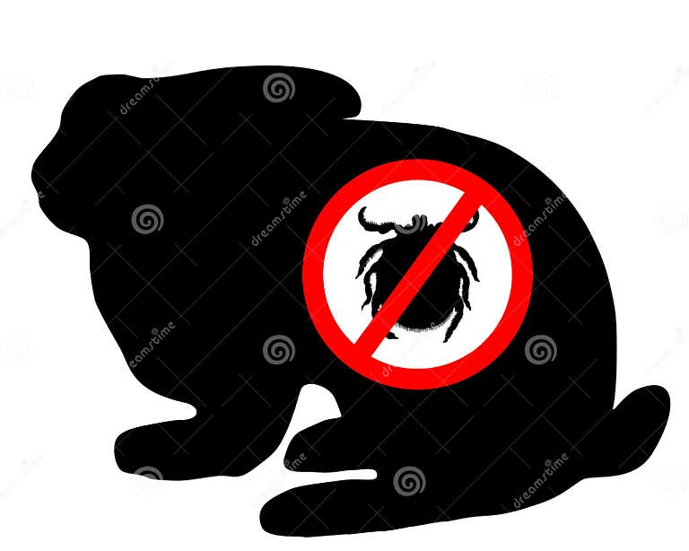 Bunny tick prohibited stock vector. Illustration of bunny - 20102210