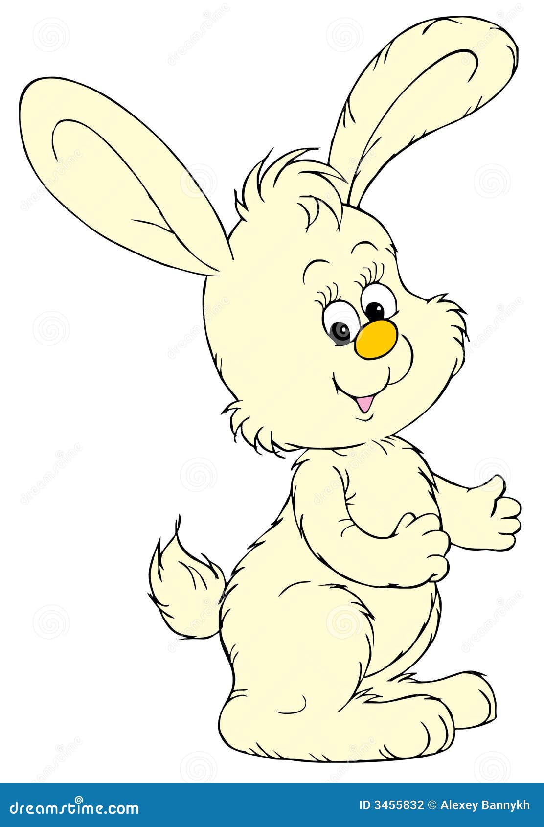 Bunny (vector clip-art) stock vector. Illustration of cartoon - 3455832