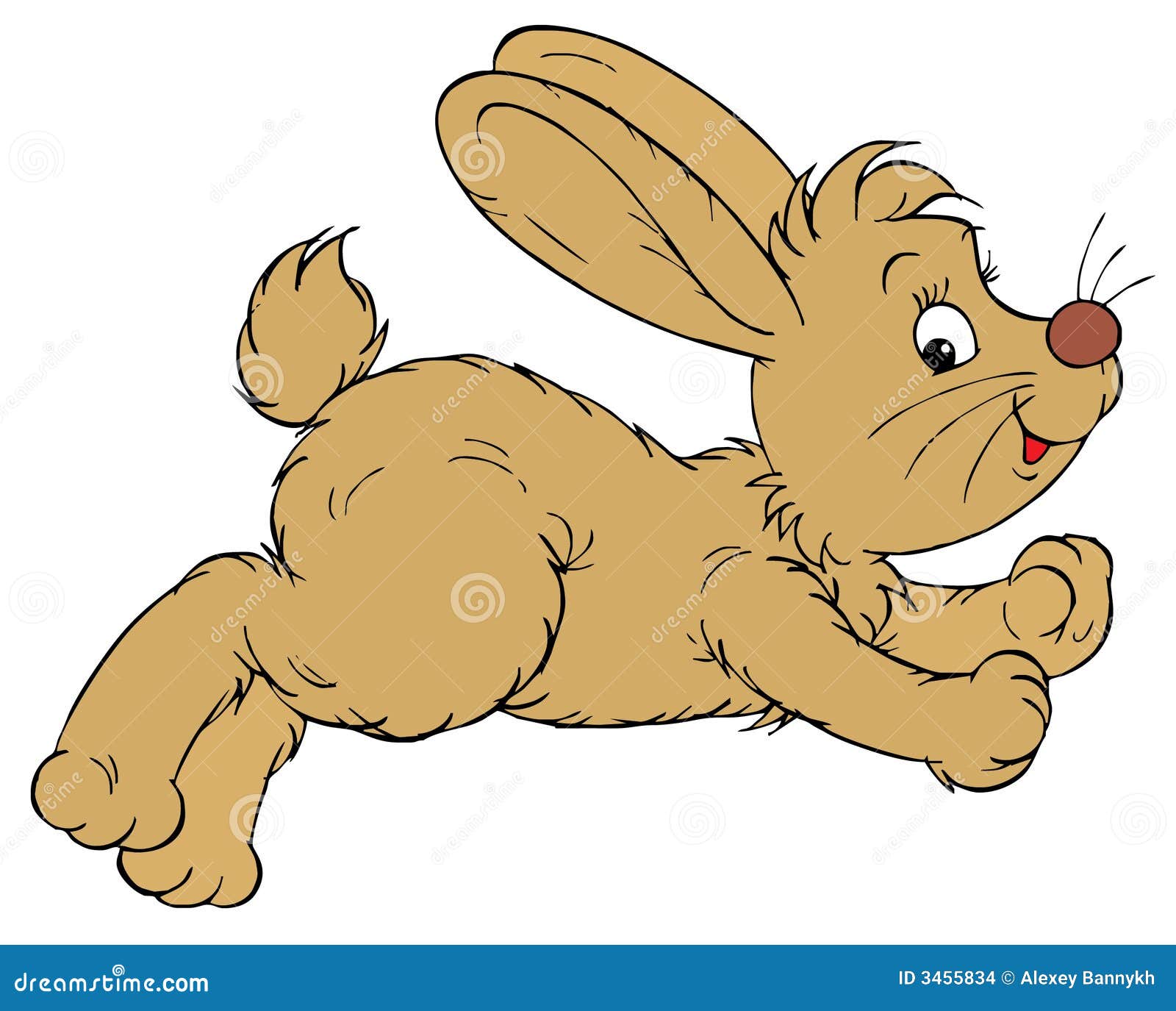 Running Rabbit Clip Art