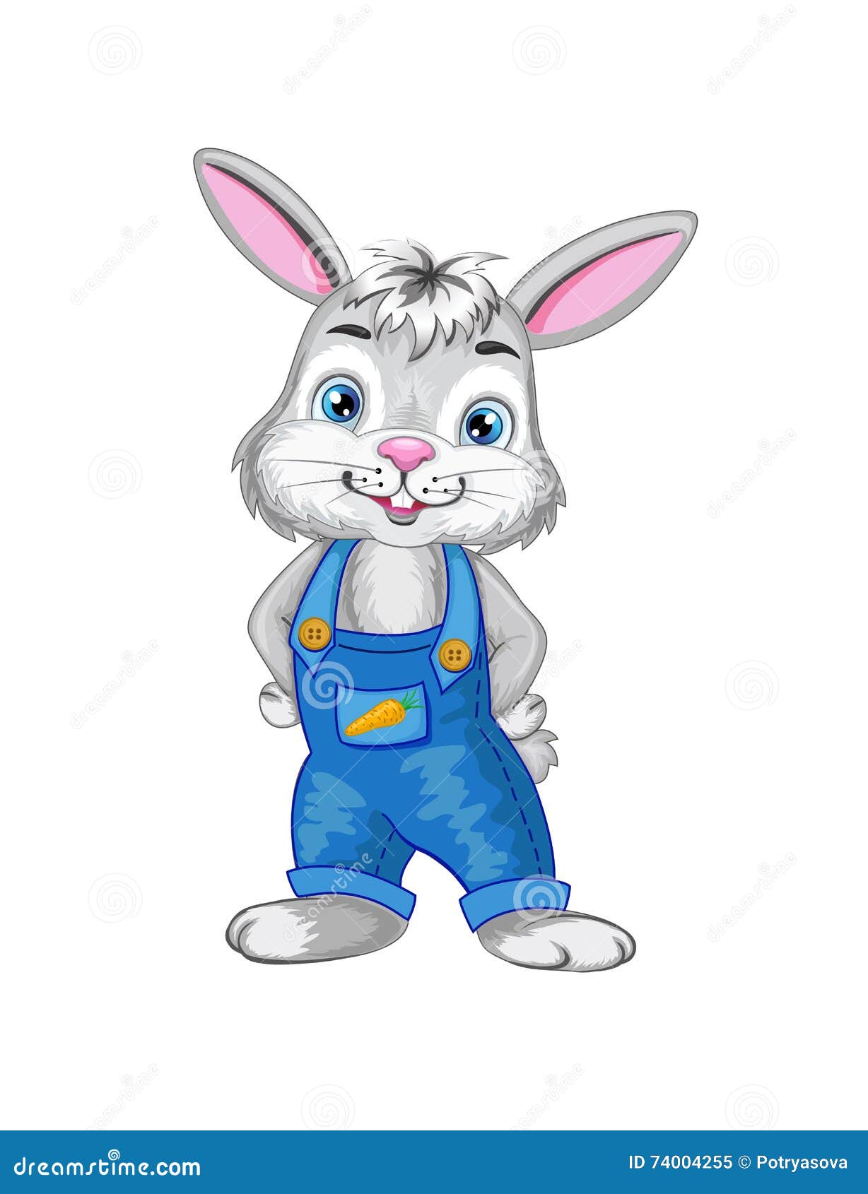 Bunny stock vector. Illustration of figure, hare, grey - 74004255