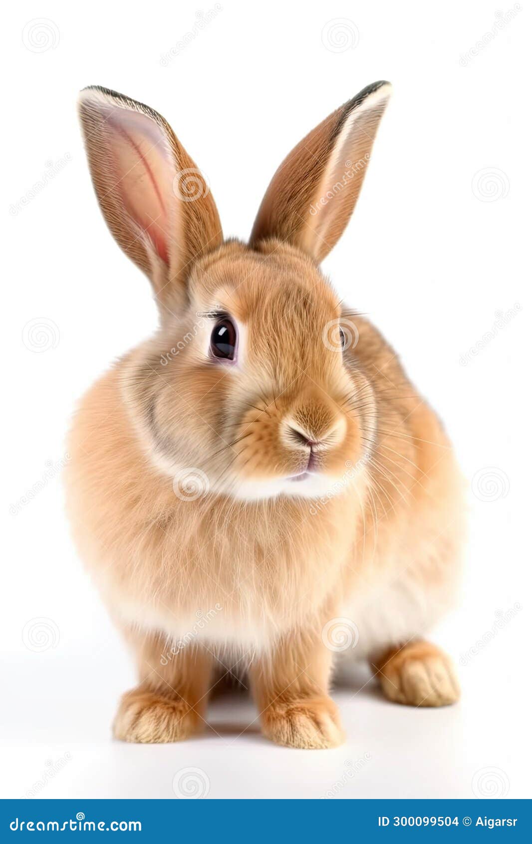 Cute Bunny on White Background Stock Illustration - Illustration of ...