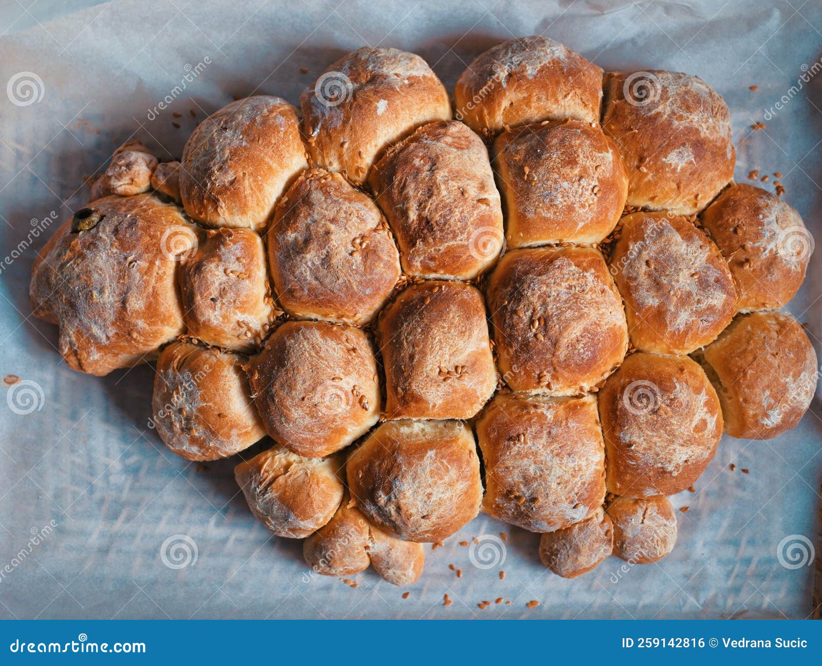 Bread in shape of sheep stock photo. Image of composition - 259142816