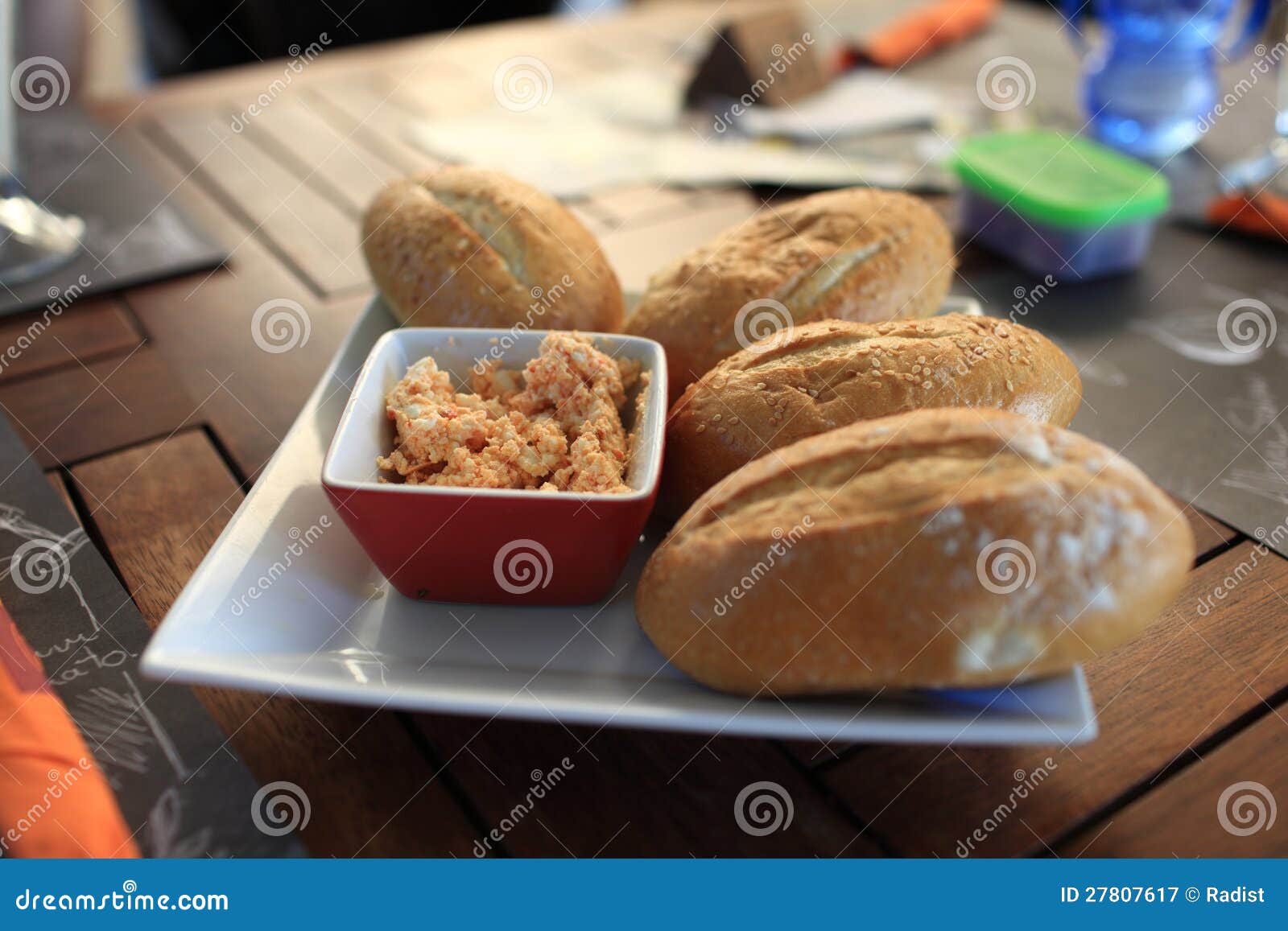 Buns and kopanisti stock image. Image of fresh, meze - 27807617