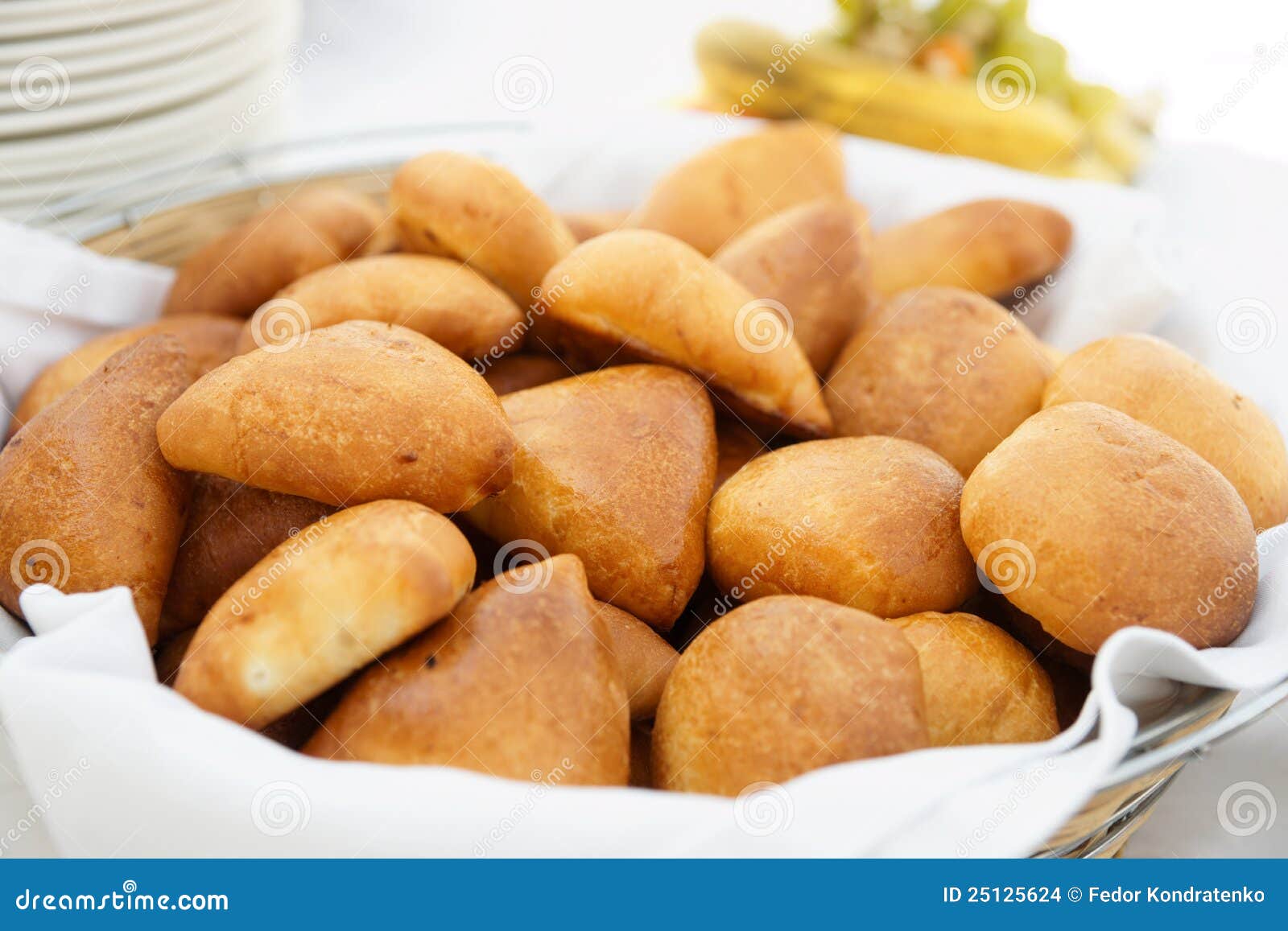 Buns in plate stock photo. Image of restaurant, refreshment - 25125624