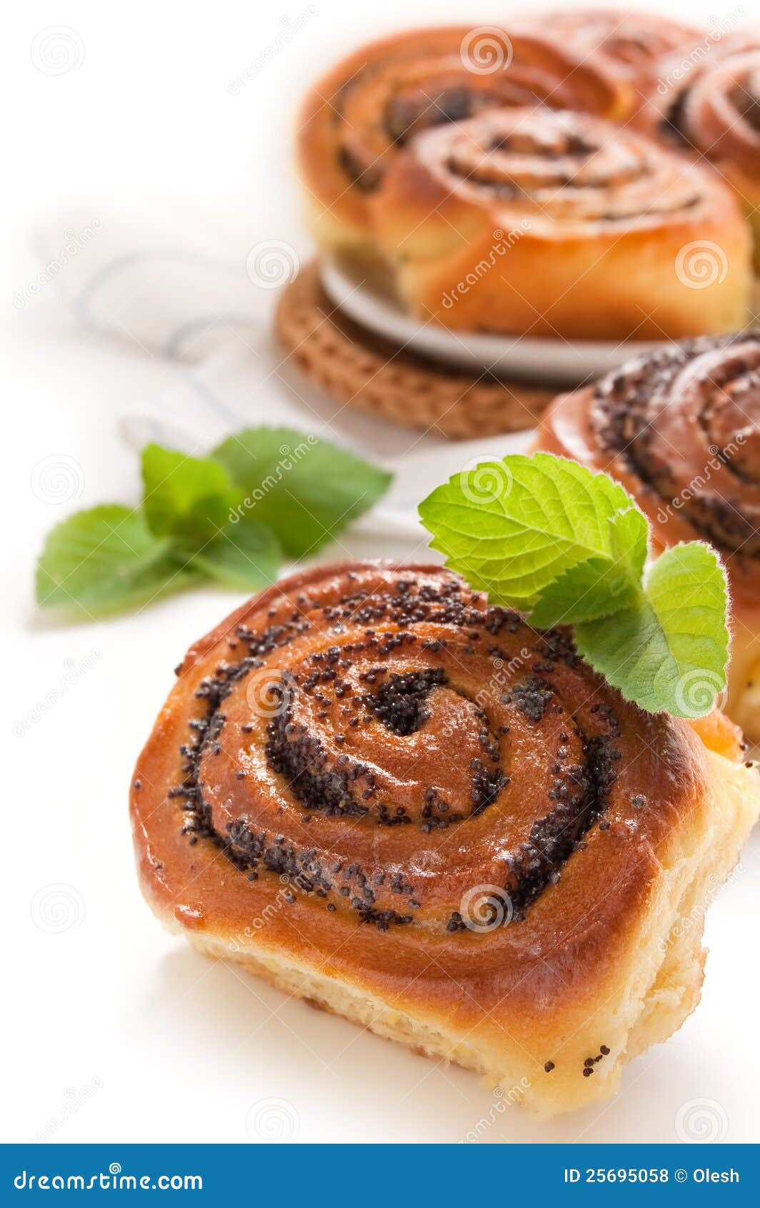 Buns with poppy seeds stock photo. Image of fresh, brown - 25695058