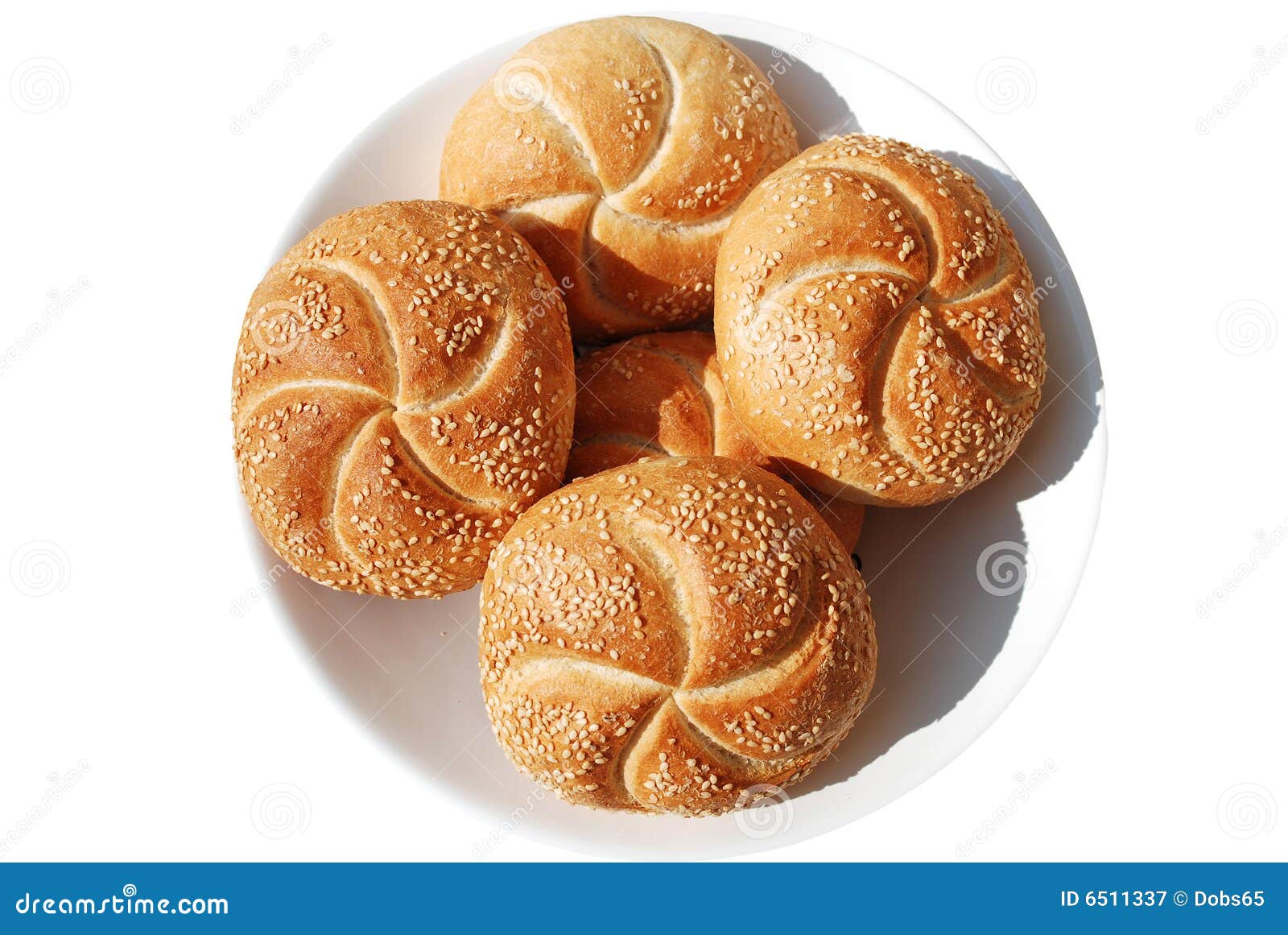 Buns with seasam seeds stock image. Image of bakery, isolated - 6511337