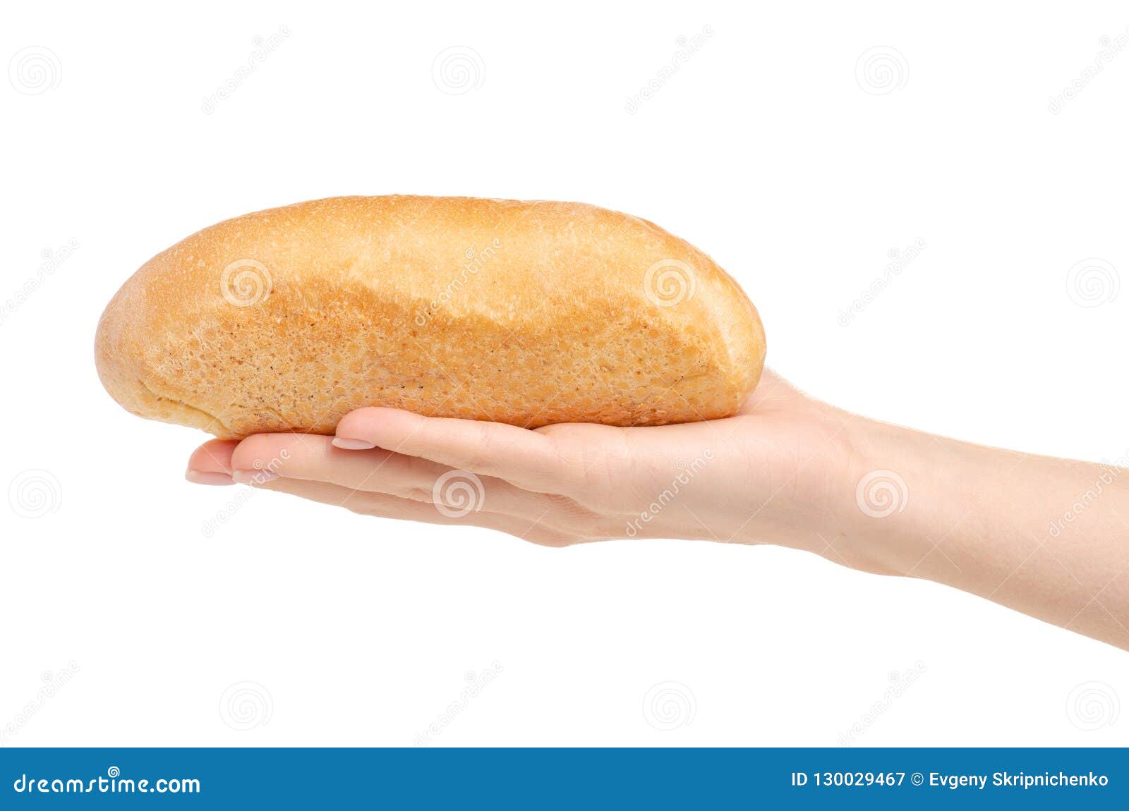 Buns wheat bread in hand stock image. Image of dessert - 130029467