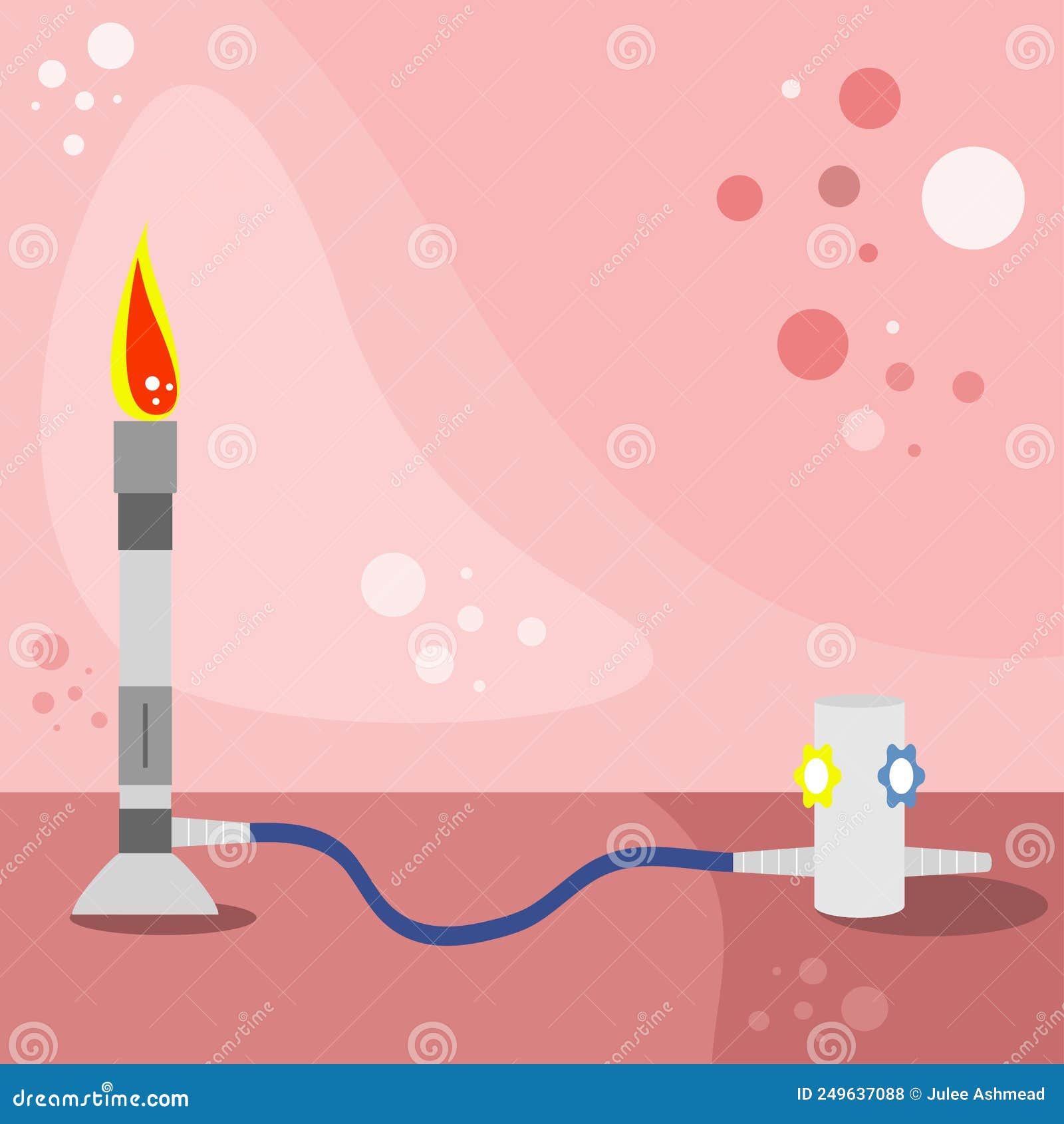 Bunsen Burner Vector Cartoon Illustration Stock Vector - Illustration ...