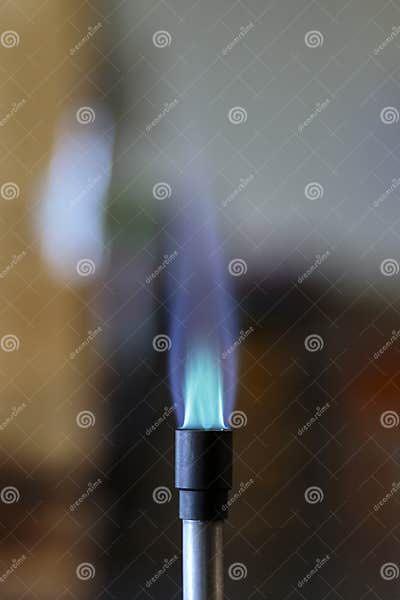 Bunsen burner flame stock image. Image of experiment - 119628367