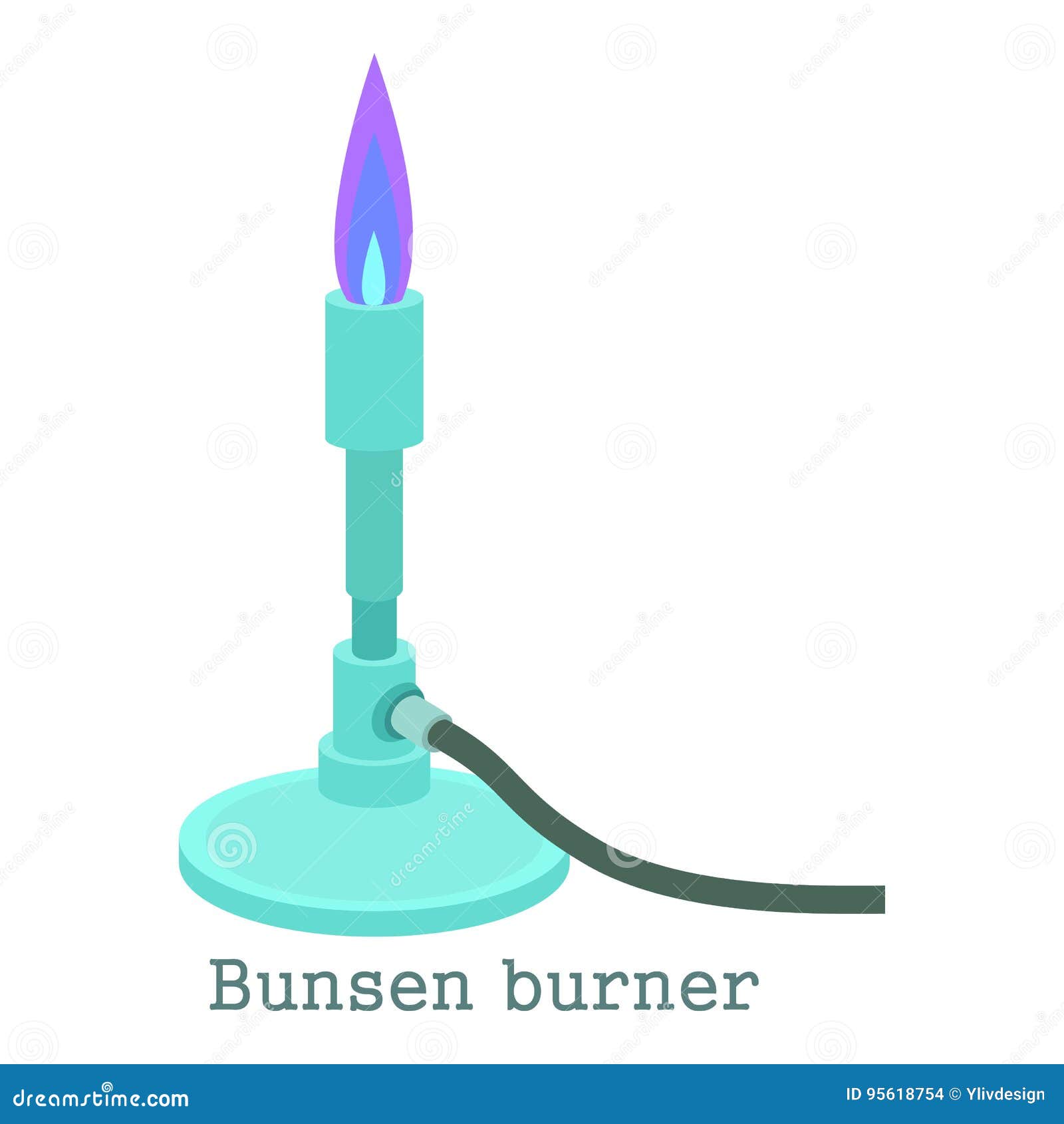 Bunsen Burner Icon, Cartoon Style Vector Illustration | CartoonDealer ...