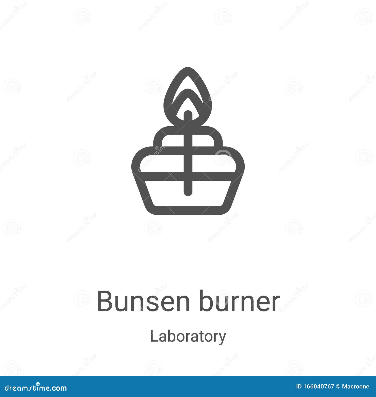 Bunsen Burner Icon Vector From Laboratory Collection. Thin Line Bunsen ...