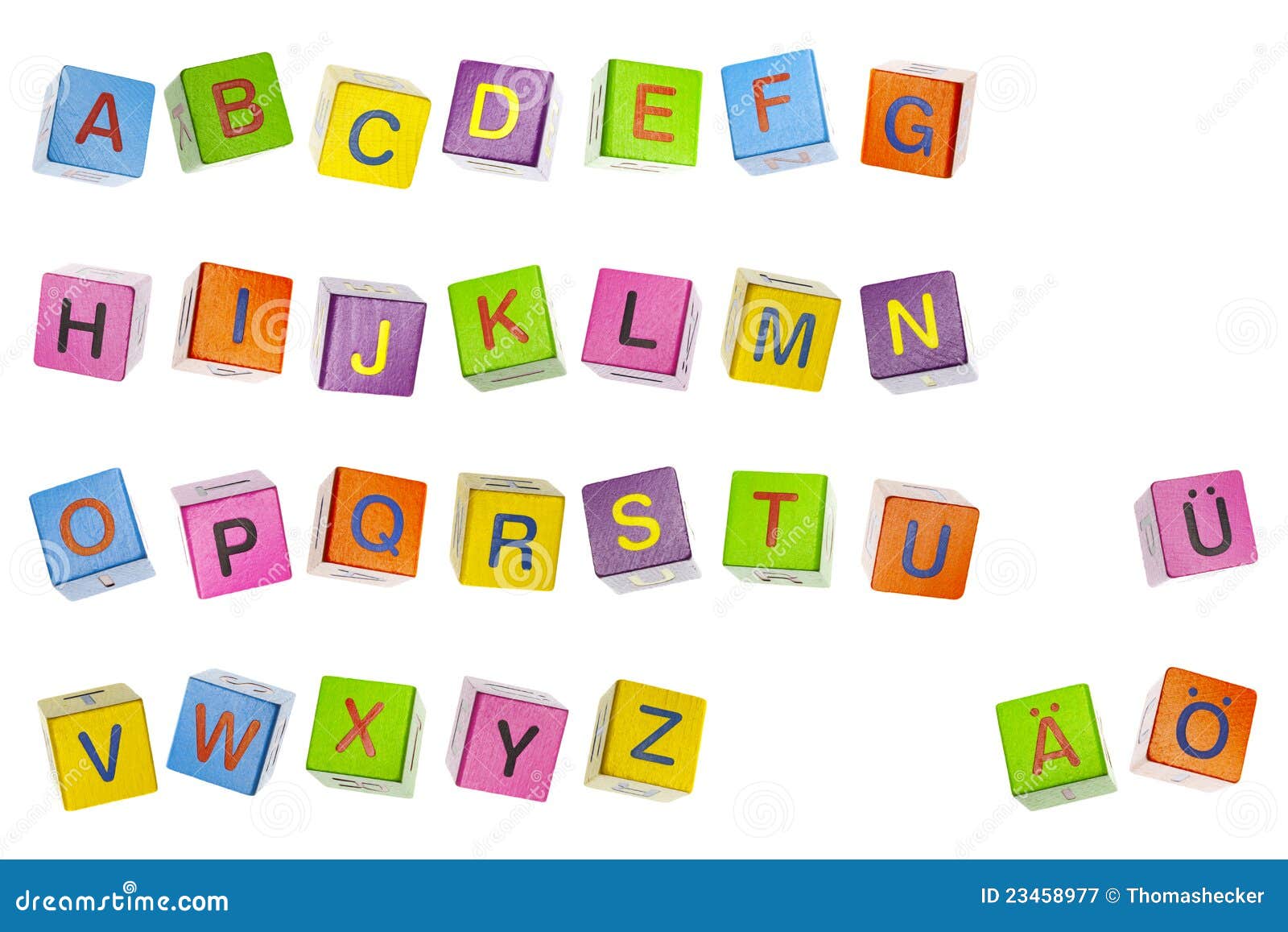 Bunt ABC-Würfel stockbild. Bild von förderung, früh, putzfrauen - 23458977