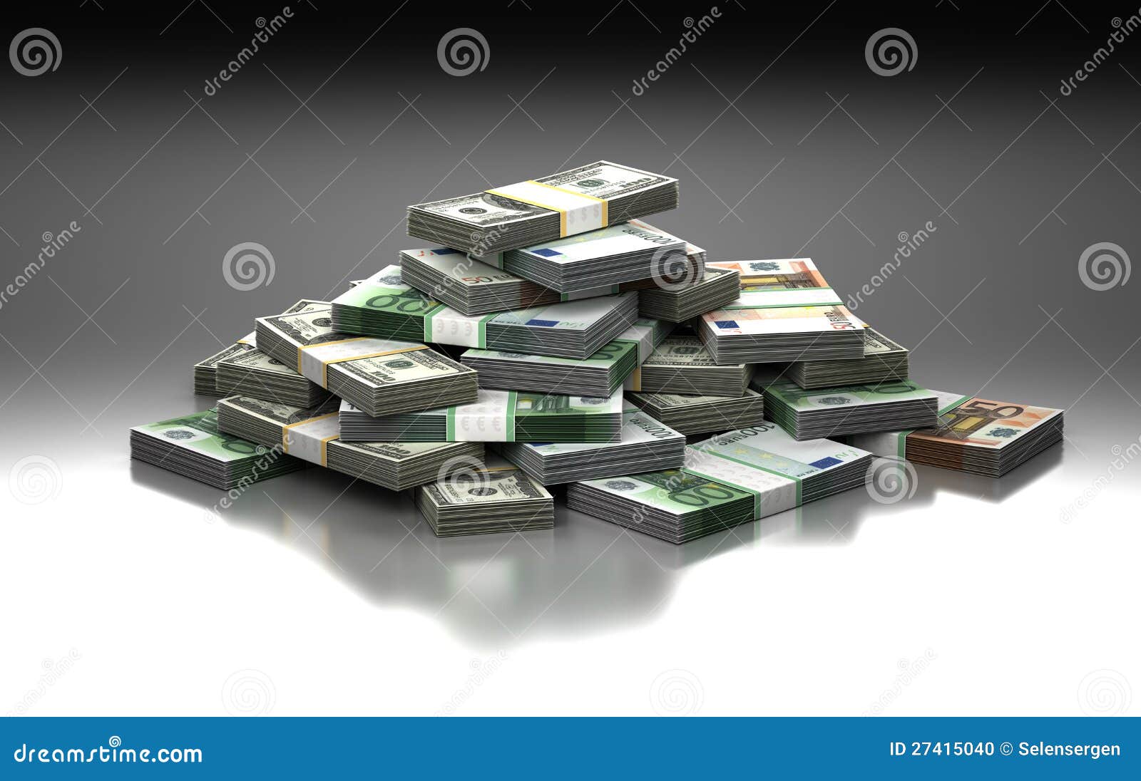 Bunt av pengar stock illustrationer. Illustration av objekt - 27415040