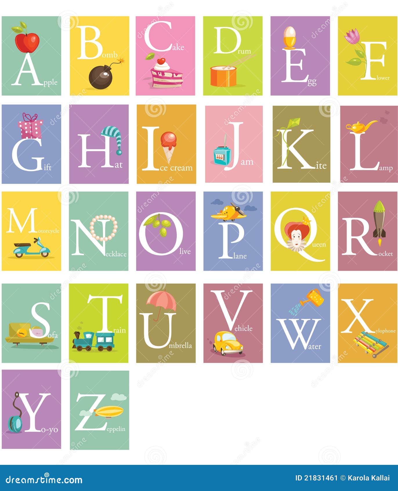 Bunte ABC-Zeichen vektor abbildung. Illustration von auslegung - 21831461