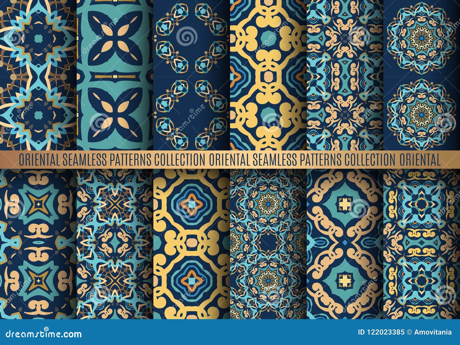 Bunte Arabesken-Muster vektor abbildung. Illustration von aufwendig ...