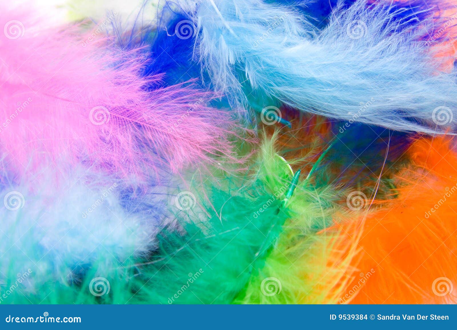 Bunte Federn stockfoto. Bild von feder, indisch, material - 9539384