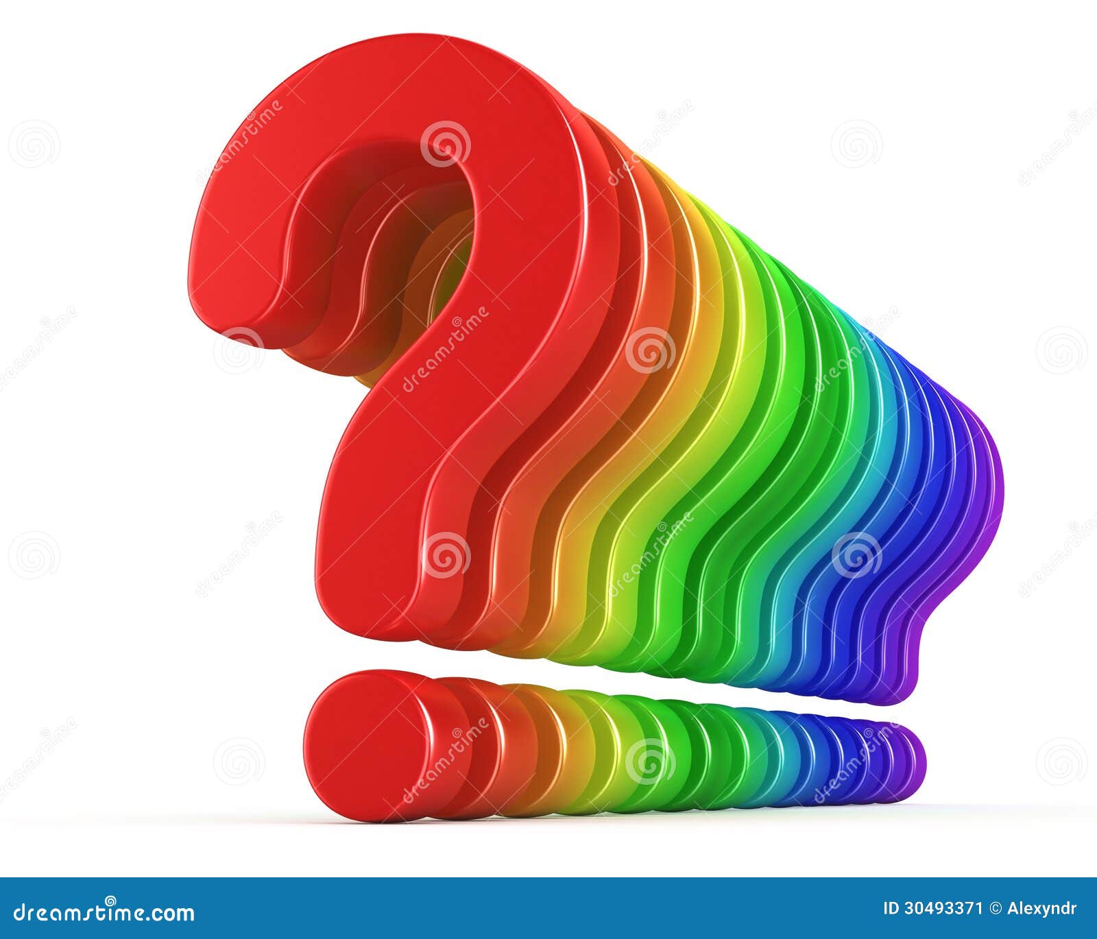 Bunte Fragezeichen stockbild. Bild von informationen - 30493371
