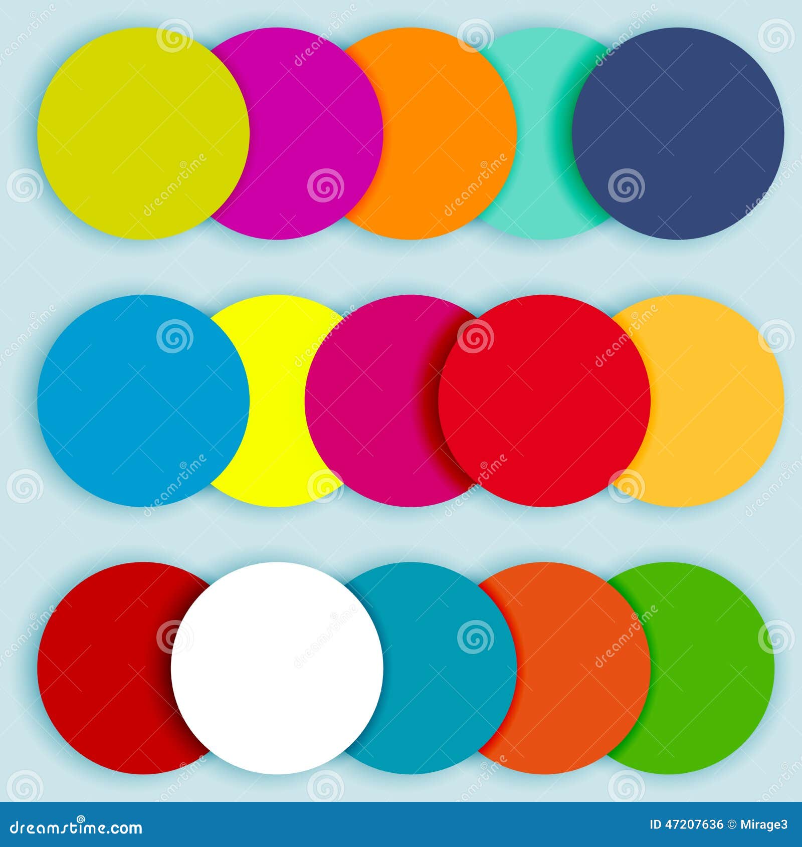 Bunte Kreise layered-2 vektor abbildung. Illustration von reihe - 47207636