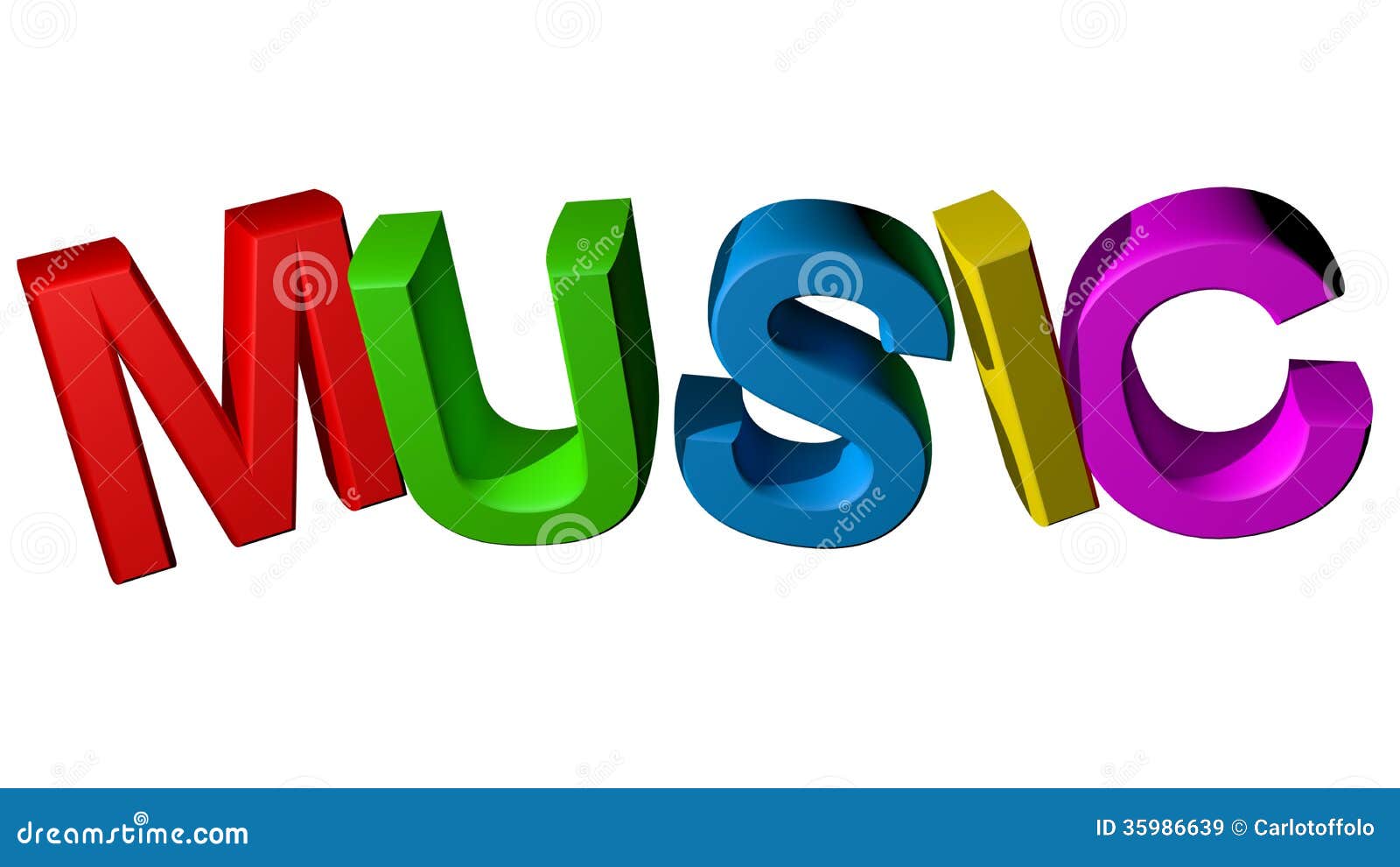 Bunte Musik vektor abbildung. Illustration von spieler - 35986639