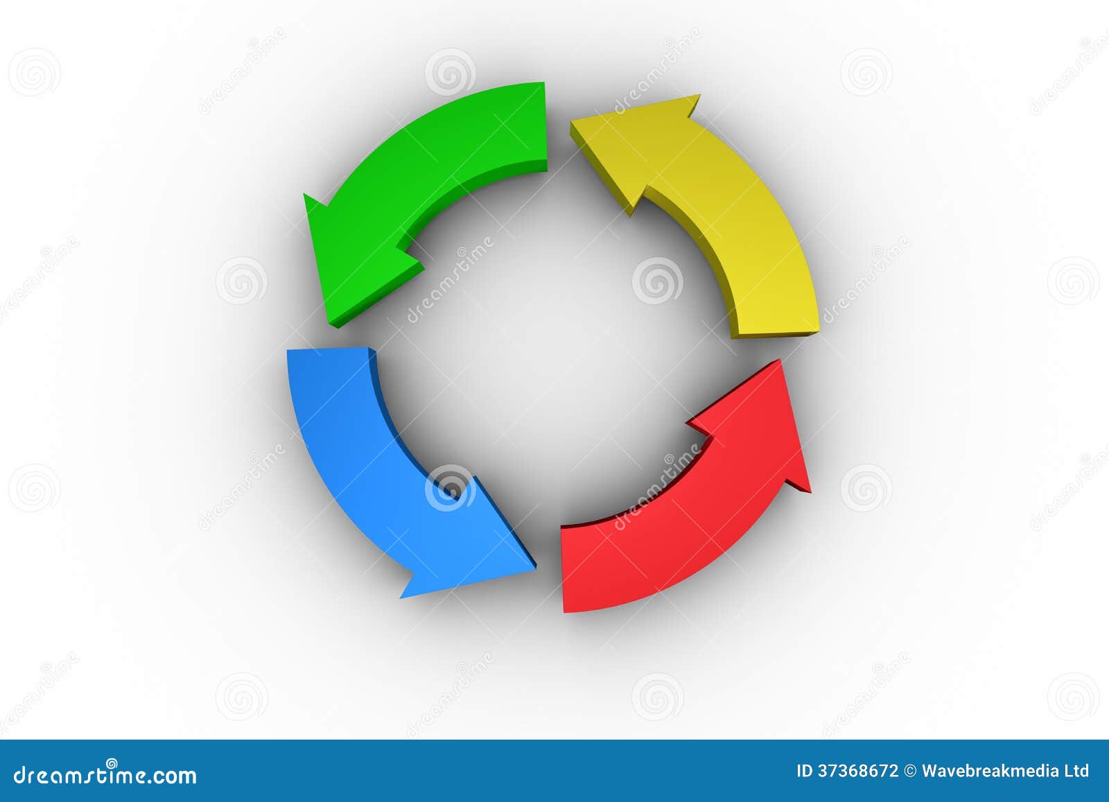 Bunter Pfeilkreis stock abbildung. Illustration von pfeil - 37368672
