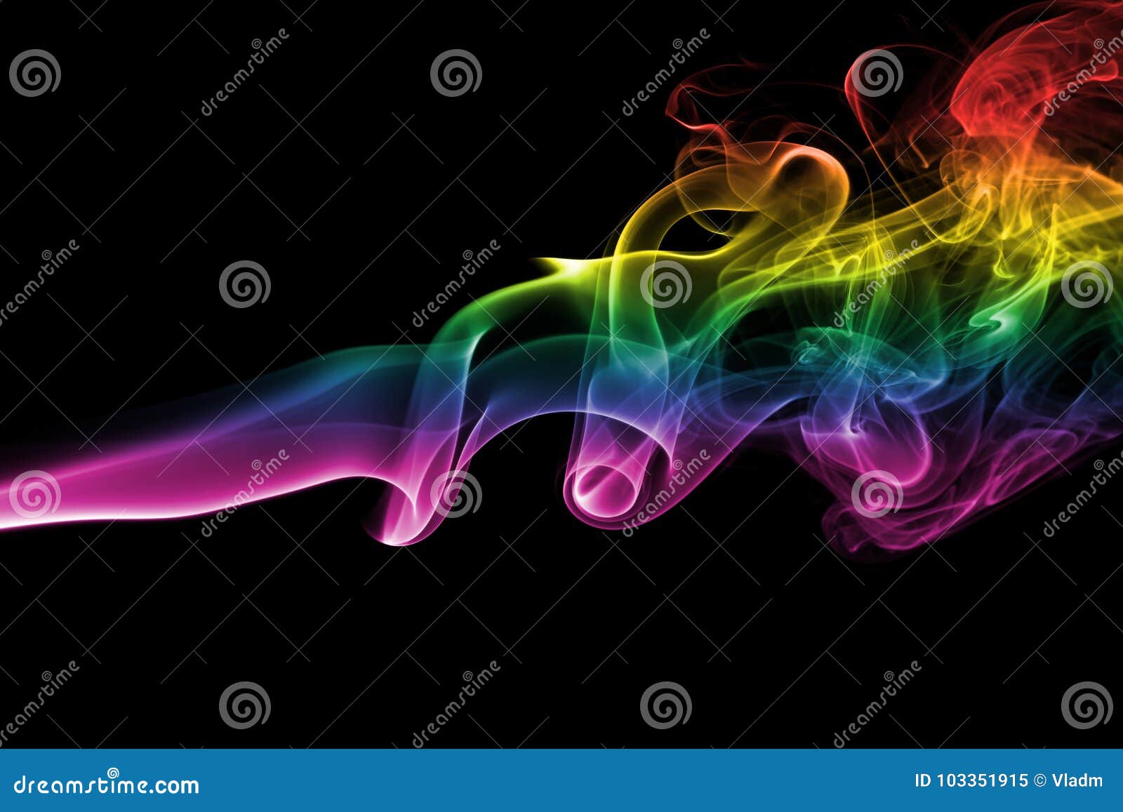 Bunter Regenbogen-Rauch stockbild. Bild von kurve, schick - 103351915