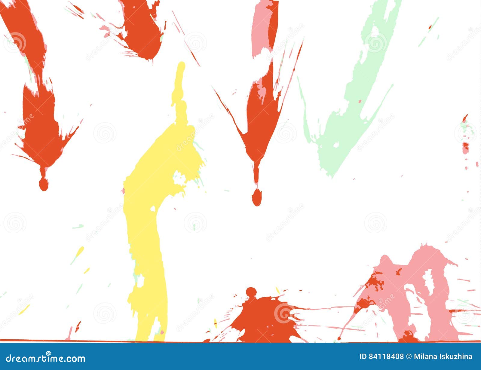 Bunter Vektor Spritzt - Fleck, Die Eingestellten Flecke Stock Abbildung ...