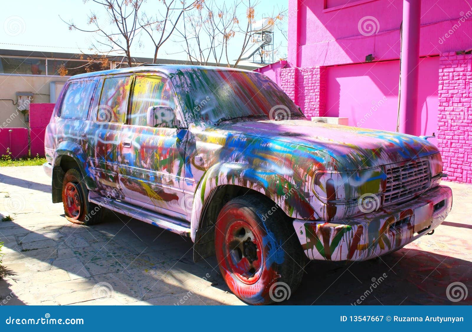 Buntes Auto stockbild. Bild von leistung, chrom, gefärbt - 13547667