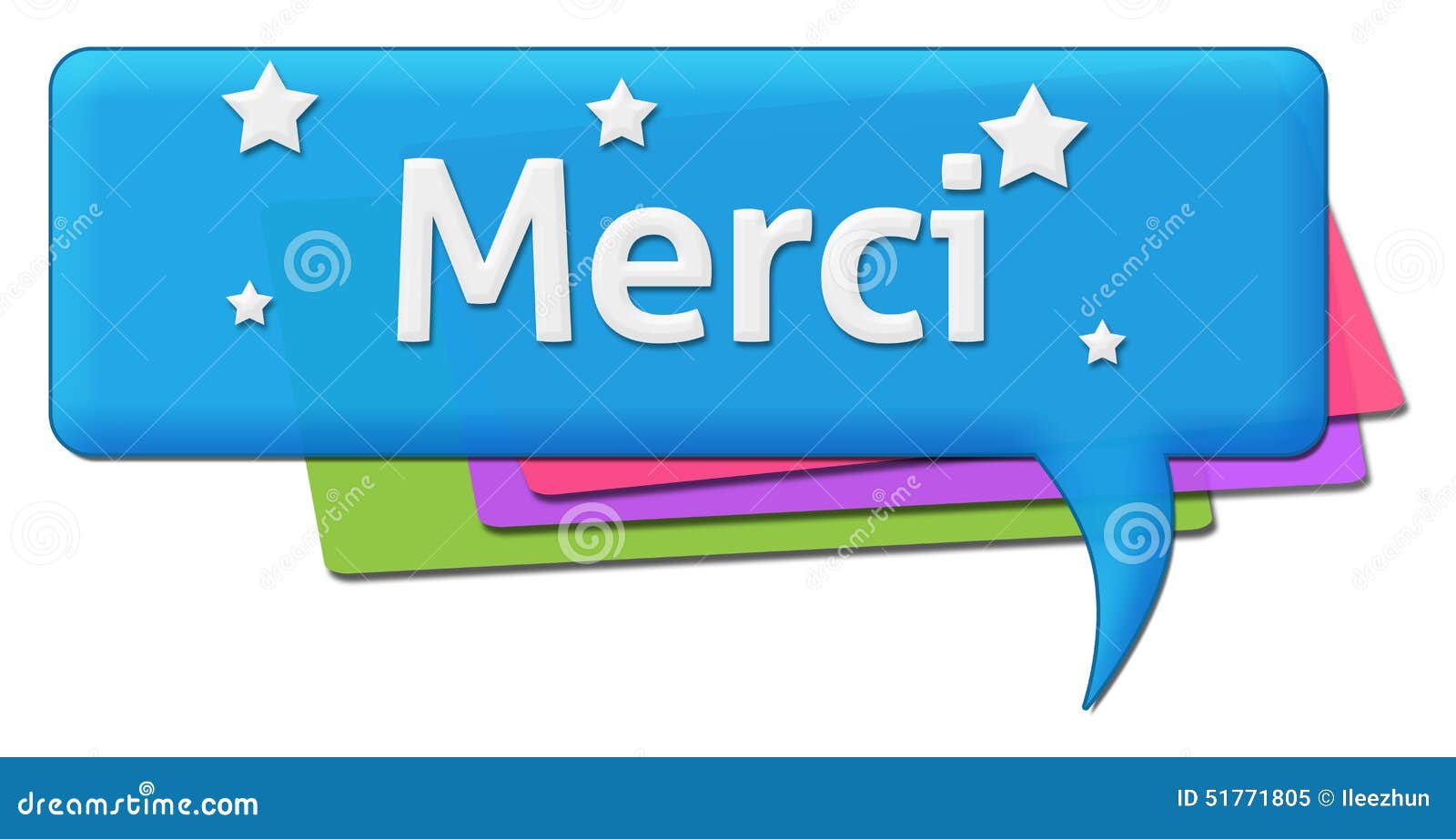 Buntes Kommentar-Symbol Merci Stock Abbildung - Illustration von ...