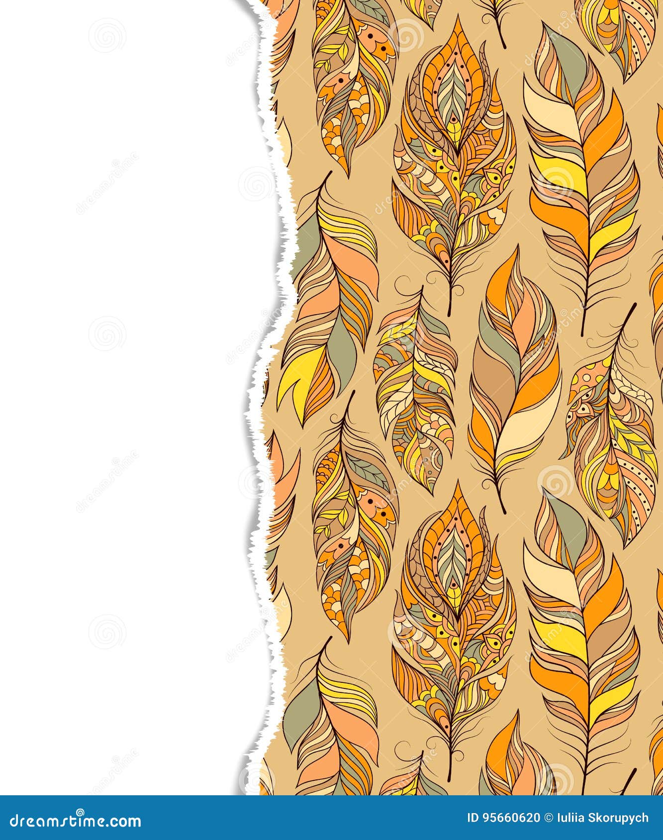 Buntes Muster Mit Heftigem Papier Vektor Abbildung - Illustration von ...