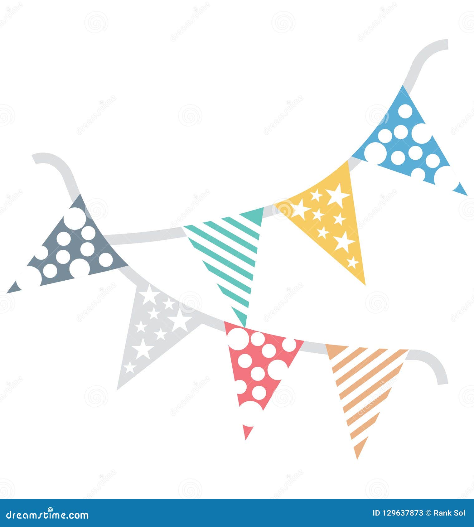 Buntings. Vector Illustration Decorative Design | CartoonDealer.com ...
